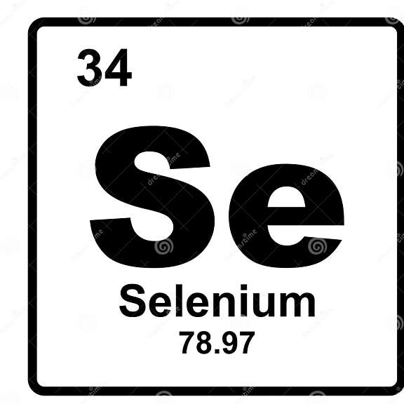 Selenium element icon stock illustration. Illustration of element ...