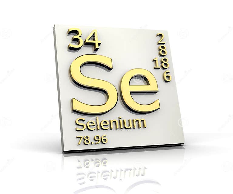 Selenium Form Periodic Table of Elements Stock Illustration ...