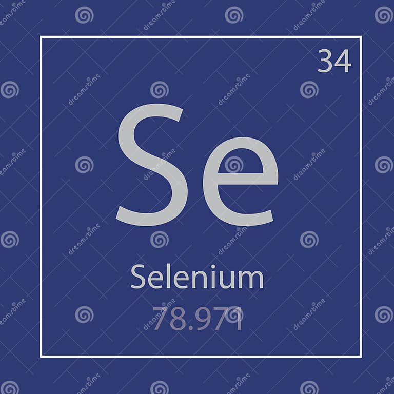 Selenium Se Chemical Element Icon Stock Vector - Illustration of ...