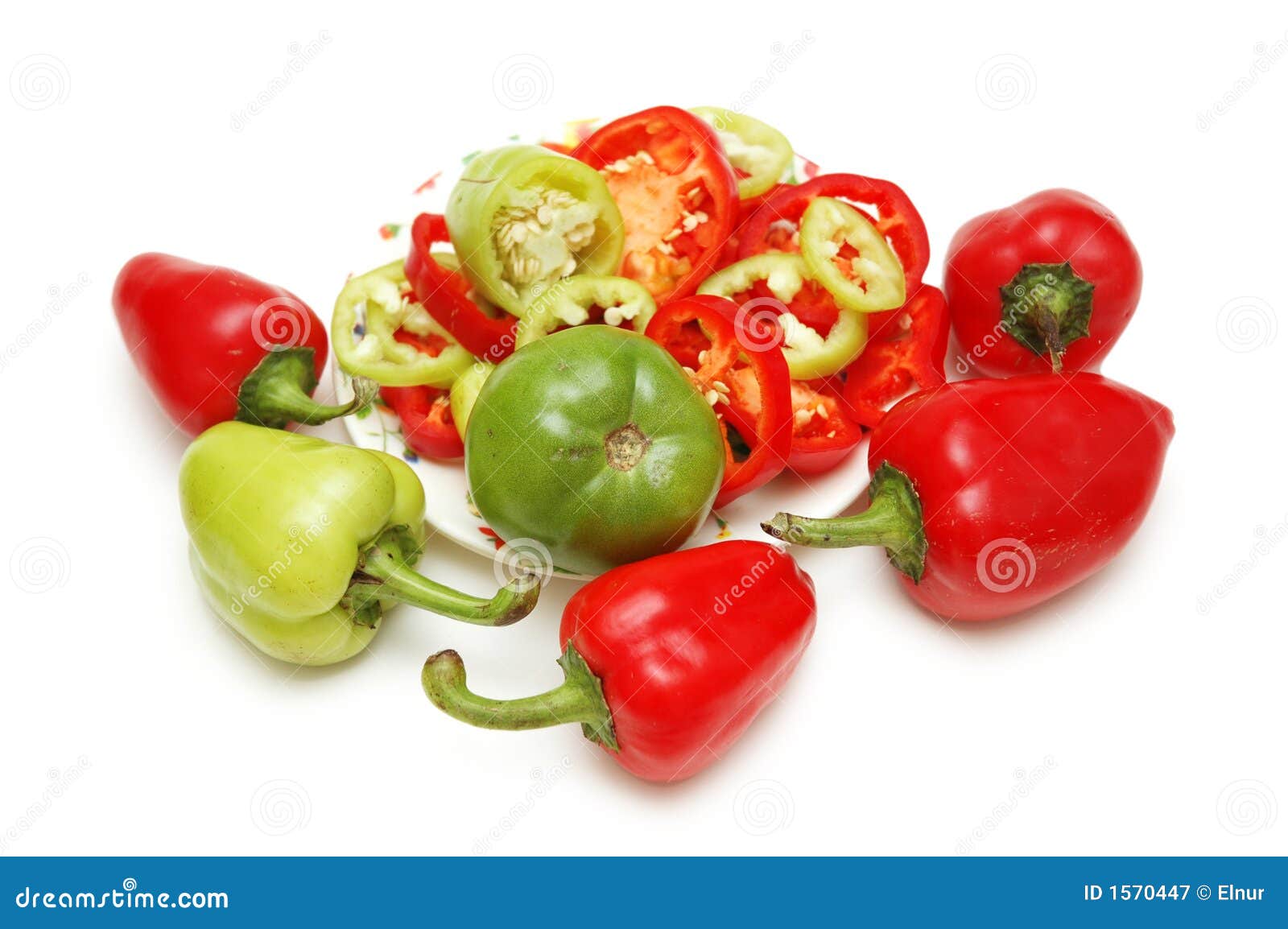 Selezione Dei Peperoni Rossi E Verdi Immagine Stock - Immagine di ...