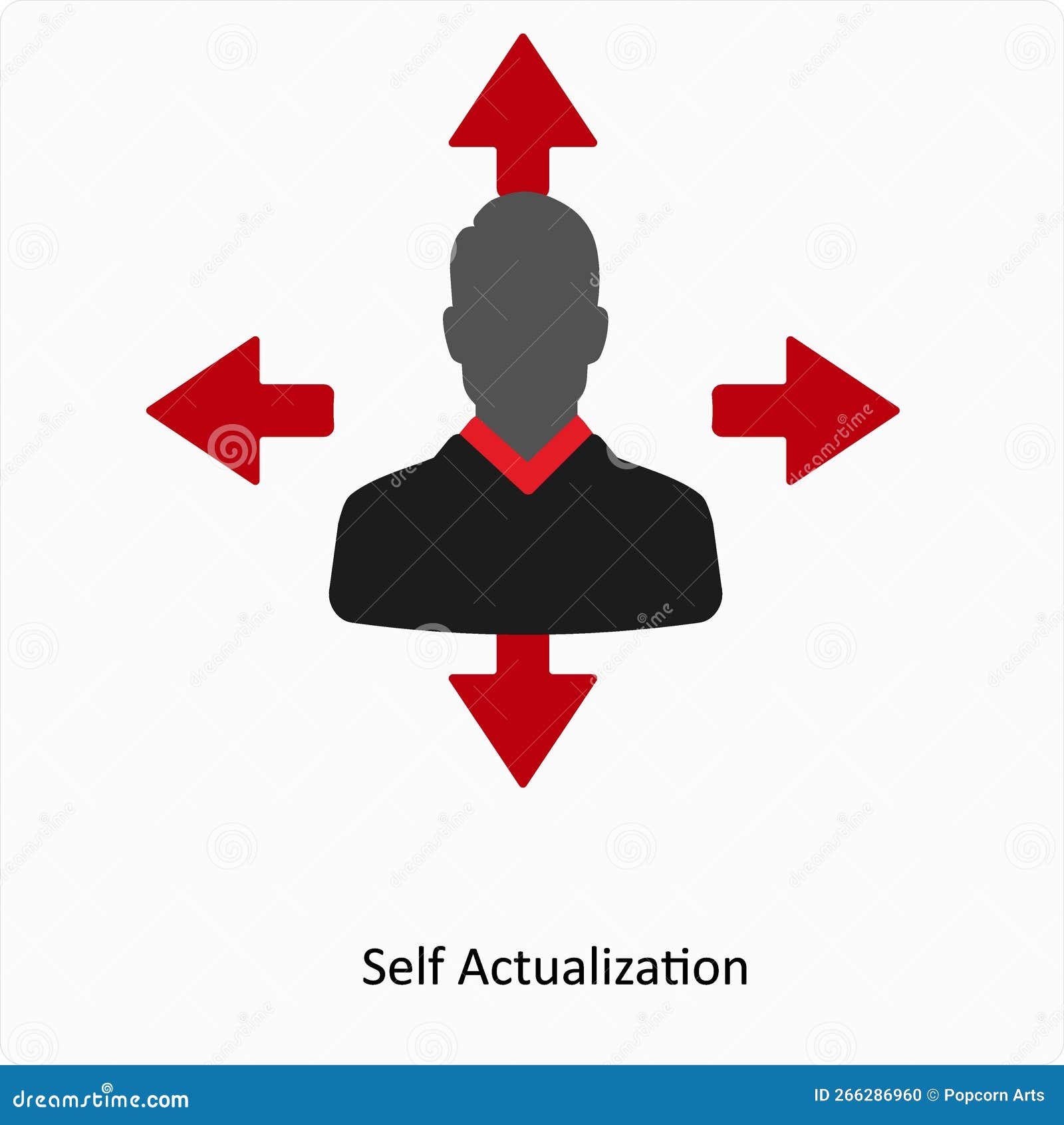 Self Actualization stock vector. Illustration of actualization - 266286960
