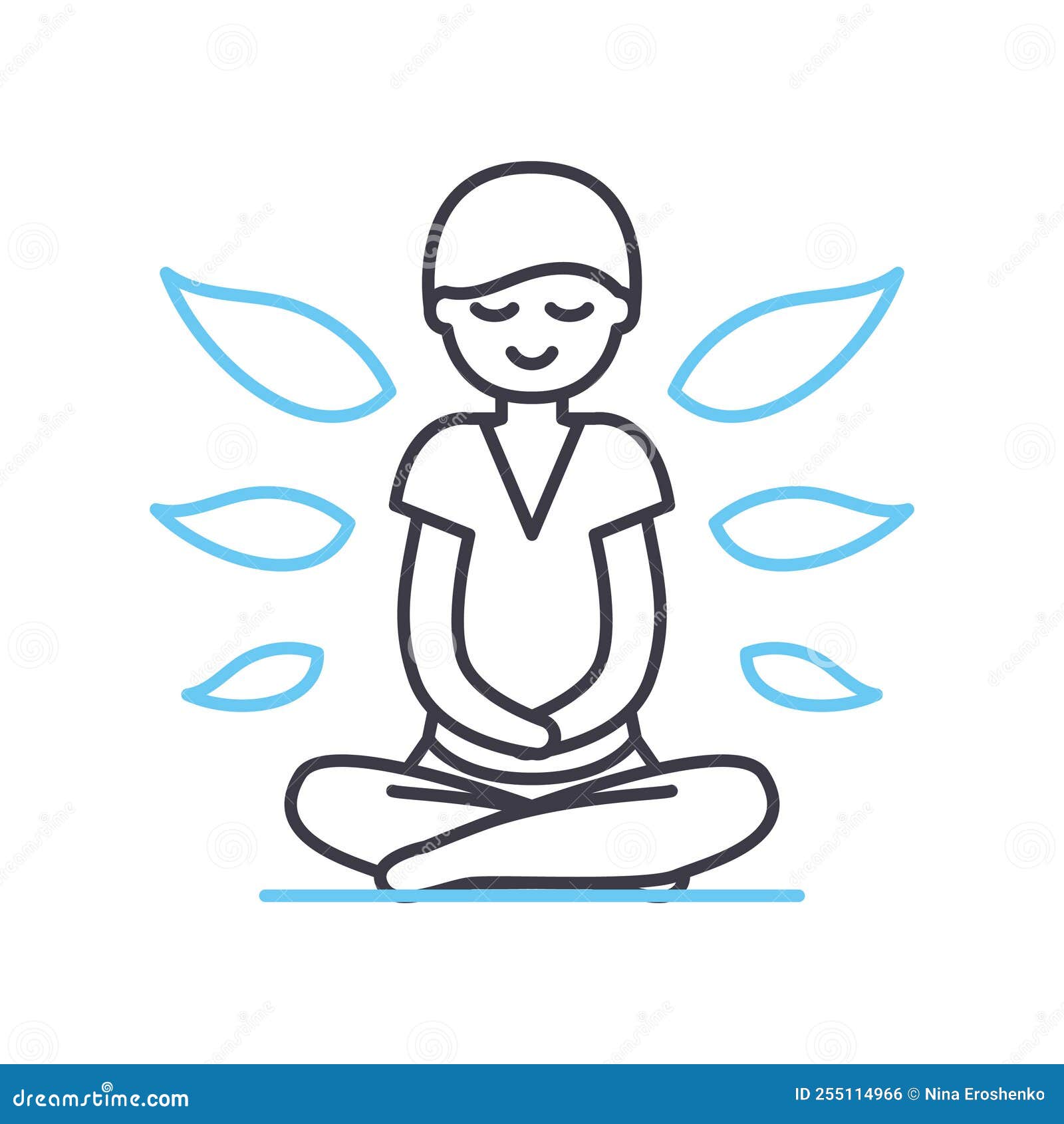 Self Actualization Line Icon, Outline Symbol, Vector Illustration ... Self Actualization Line Icon, Outline Symbol, Vector Illustration ...