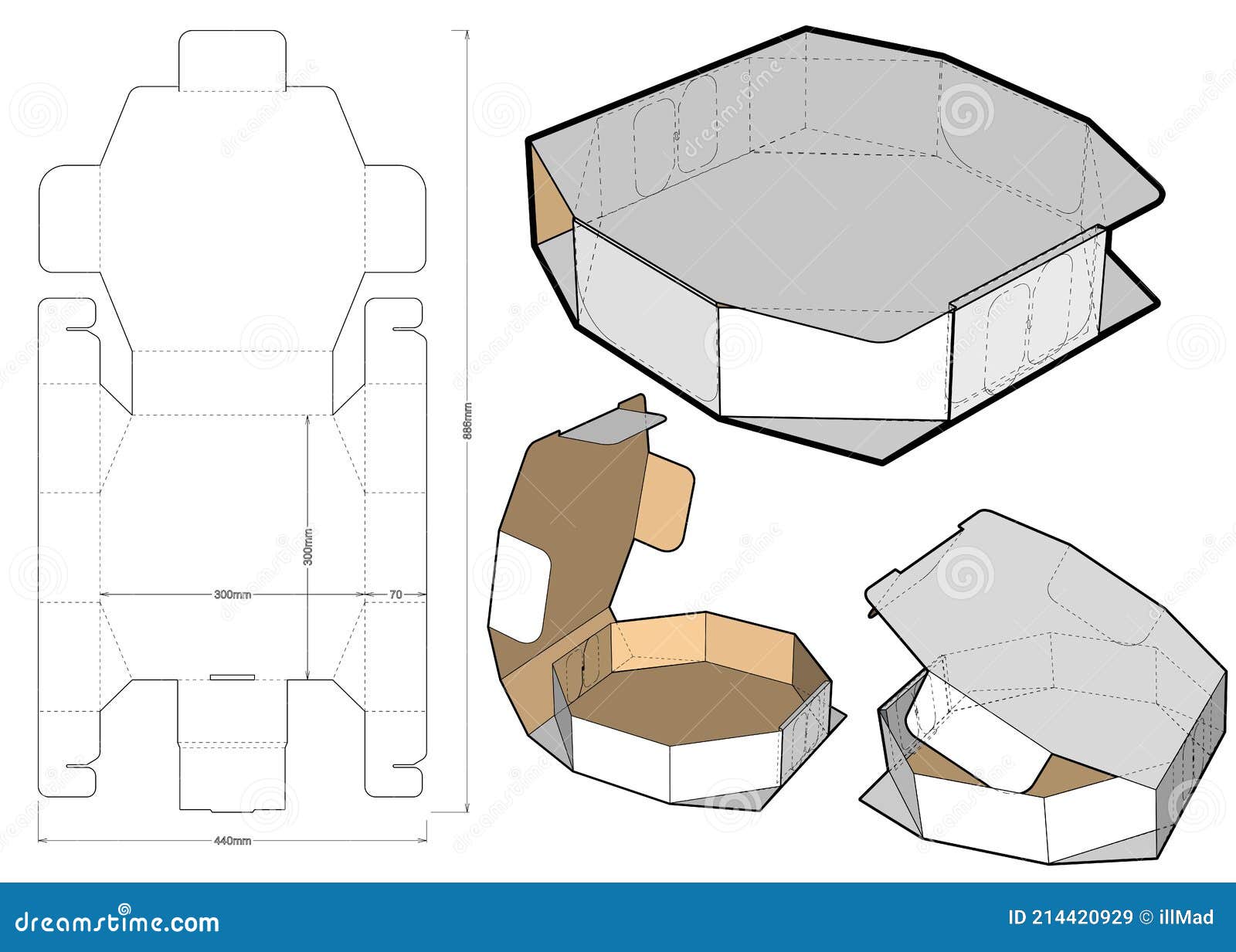 Octagon Box Template