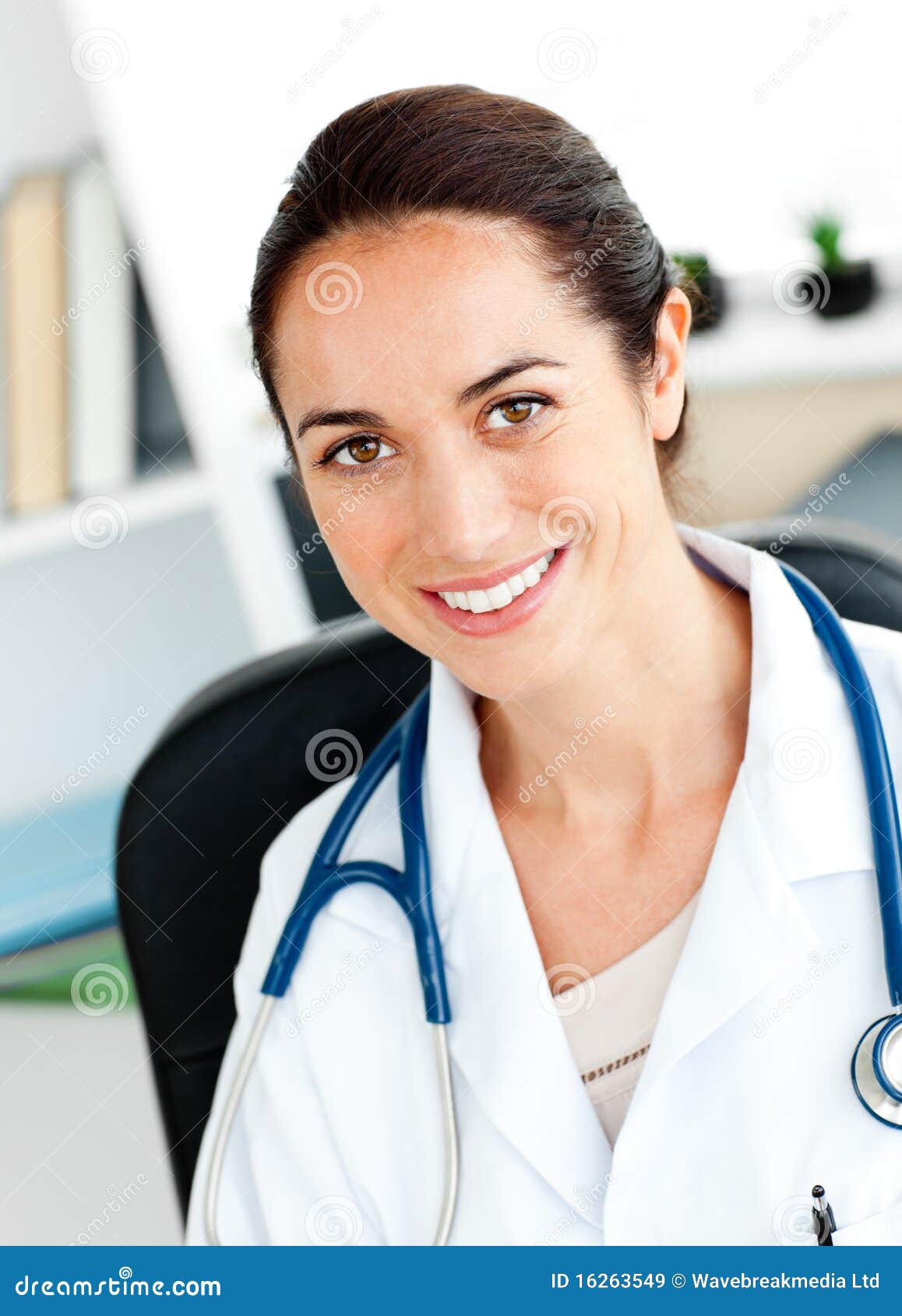 Self-assured Female Doctor Smiling at the Camera Stock Image - Image of ...
