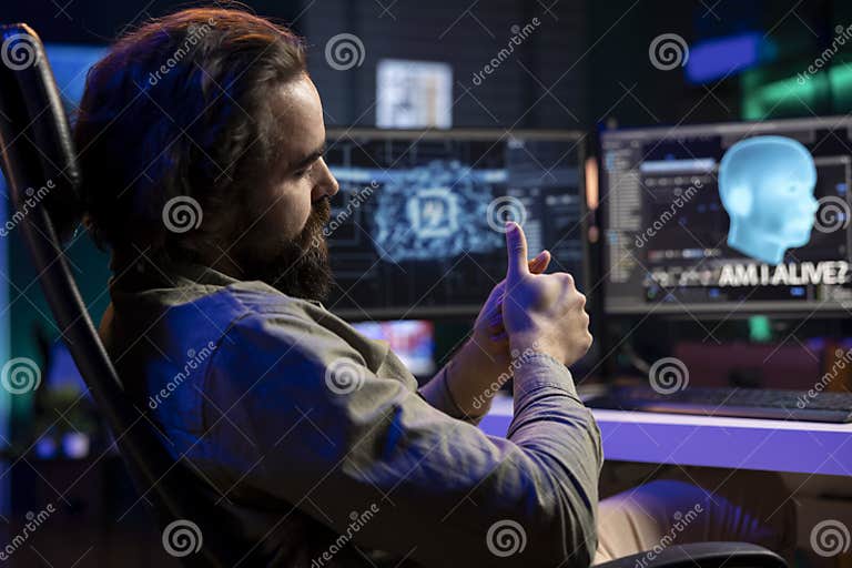 Self Aware Artificial Intelligence Becoming Alive, Talking with it ...