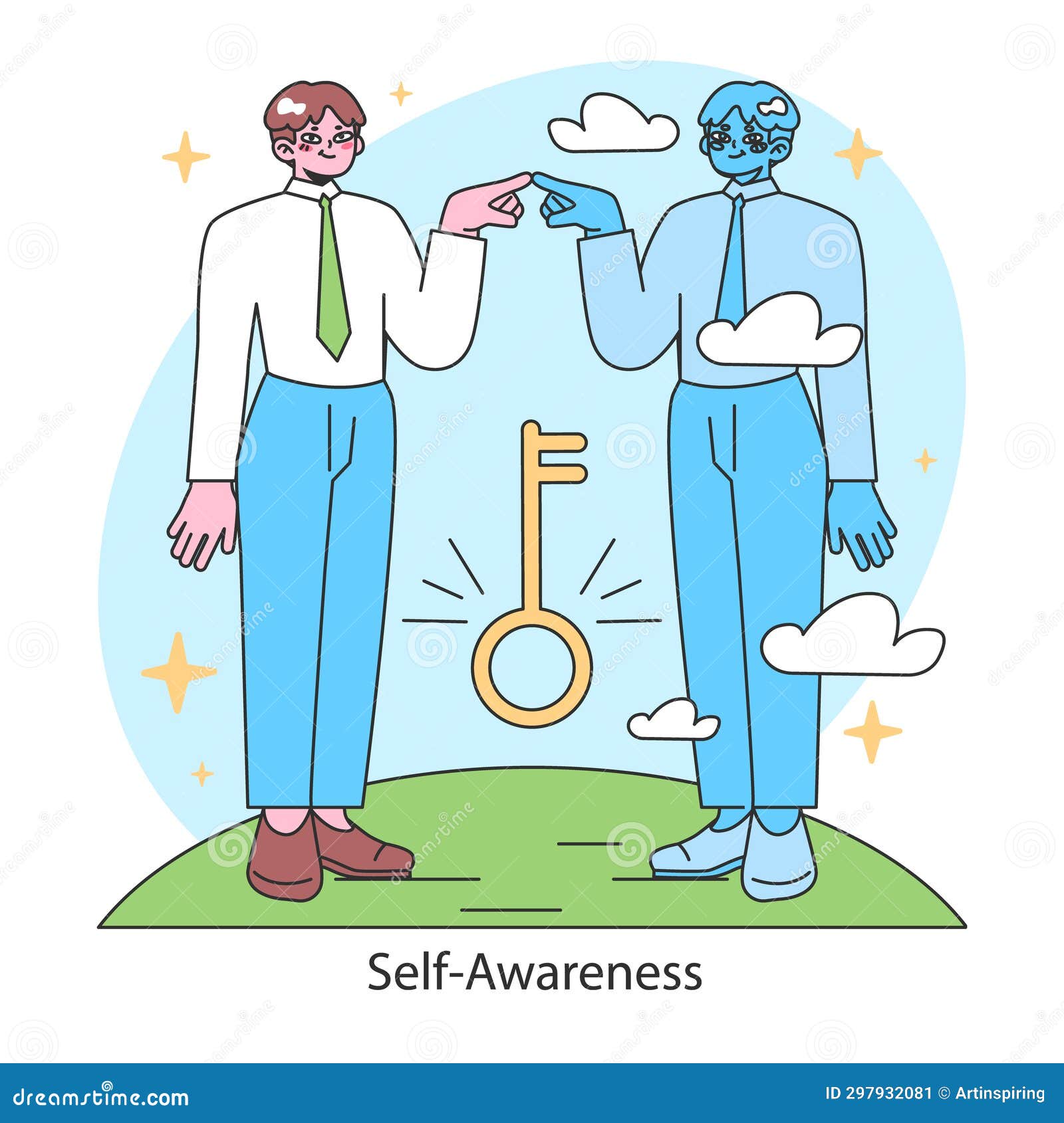 Self Introspection Man Sitting On Carpet Vector | CartoonDealer.com ...