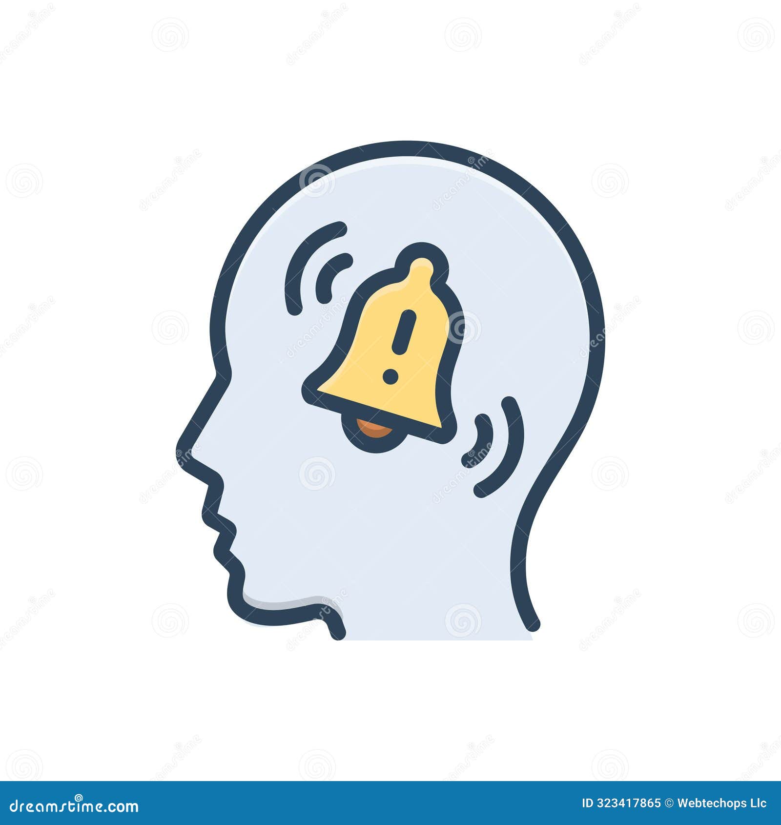 Color Illustration Icon for Self Awareness, Self and Notified Stock ...