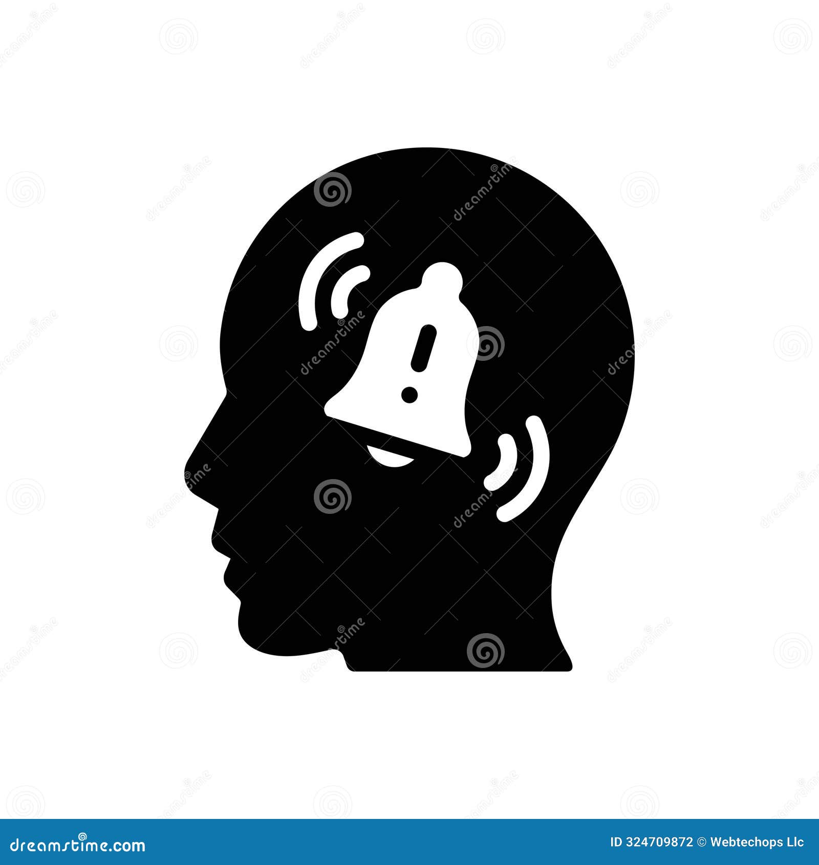 Black Solid Icon for Self Awareness, Self and Informed Stock ...