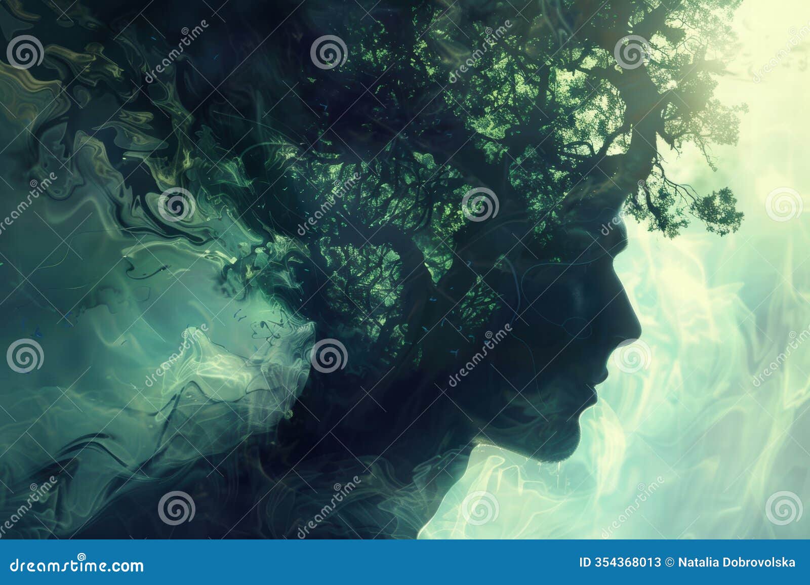 Self-awareness and Introspection Concept Showing Calm and Reflective ...