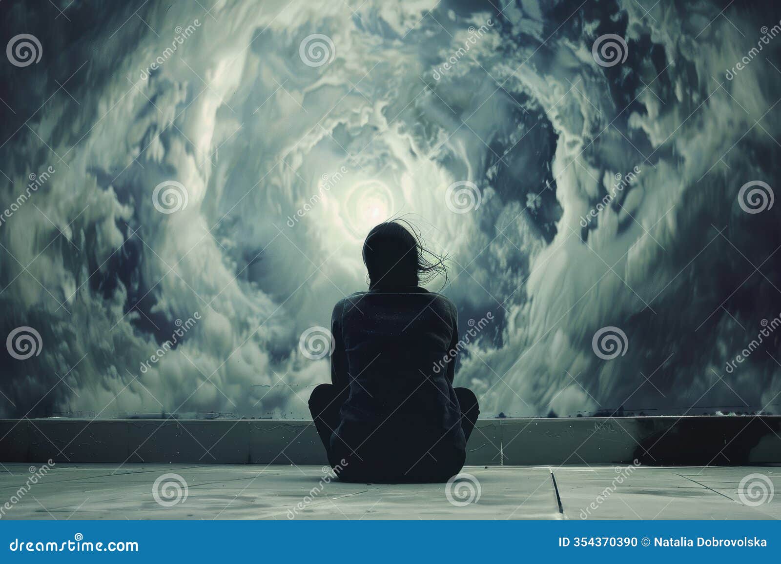 Self-awareness and Introspection Concept Showing Calm and Reflective ...