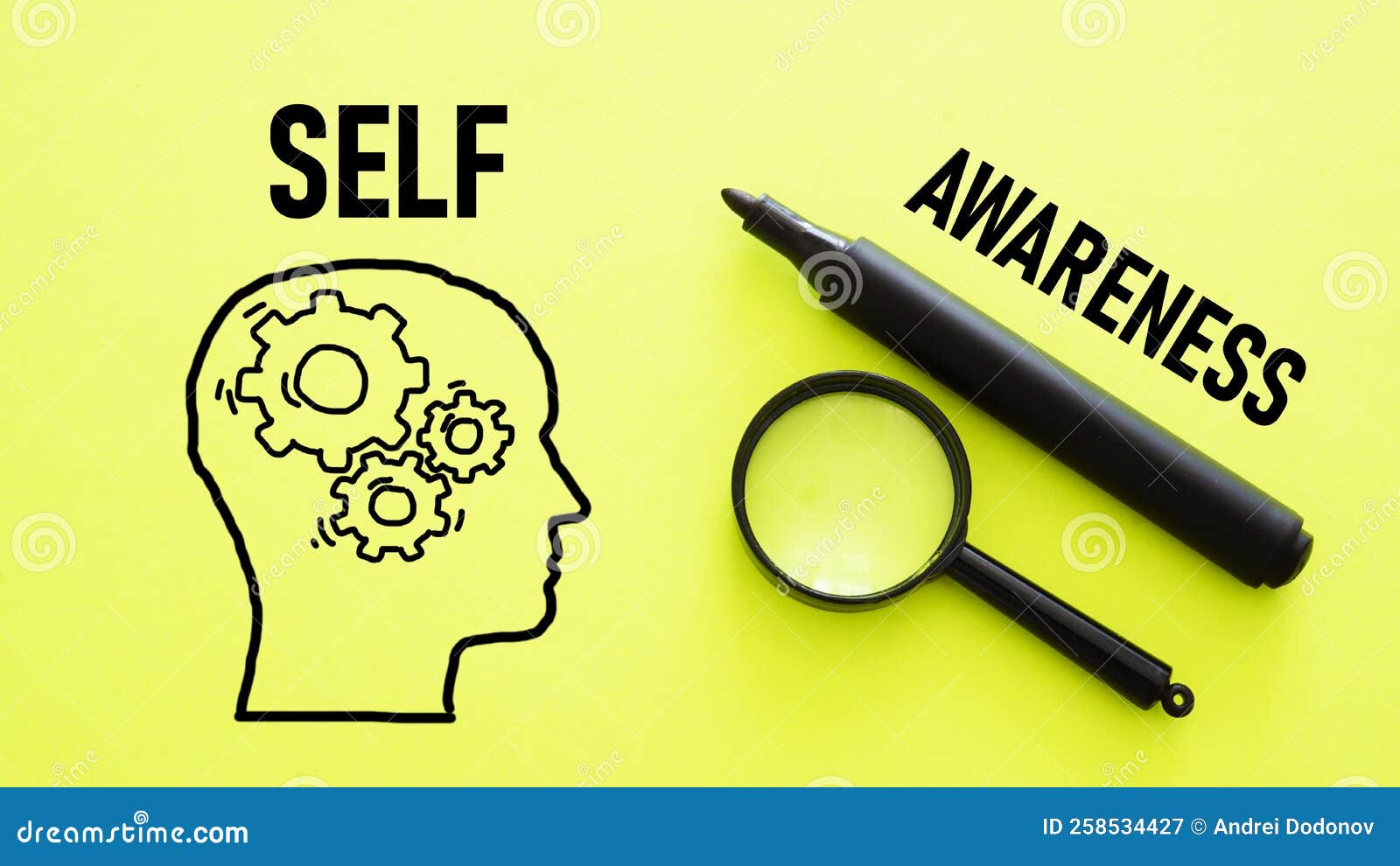 Self Awareness is Shown Using the Text Stock Image - Image of ...