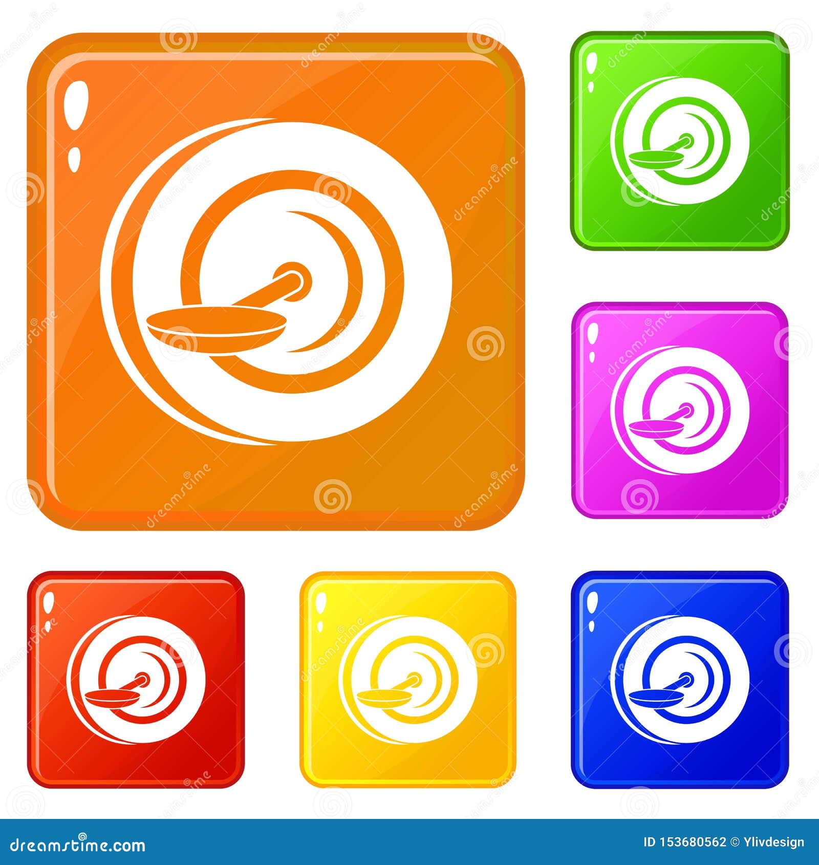 Self Balancing Wheel Icons Set Vector Color Stock Vector - Illustration ...