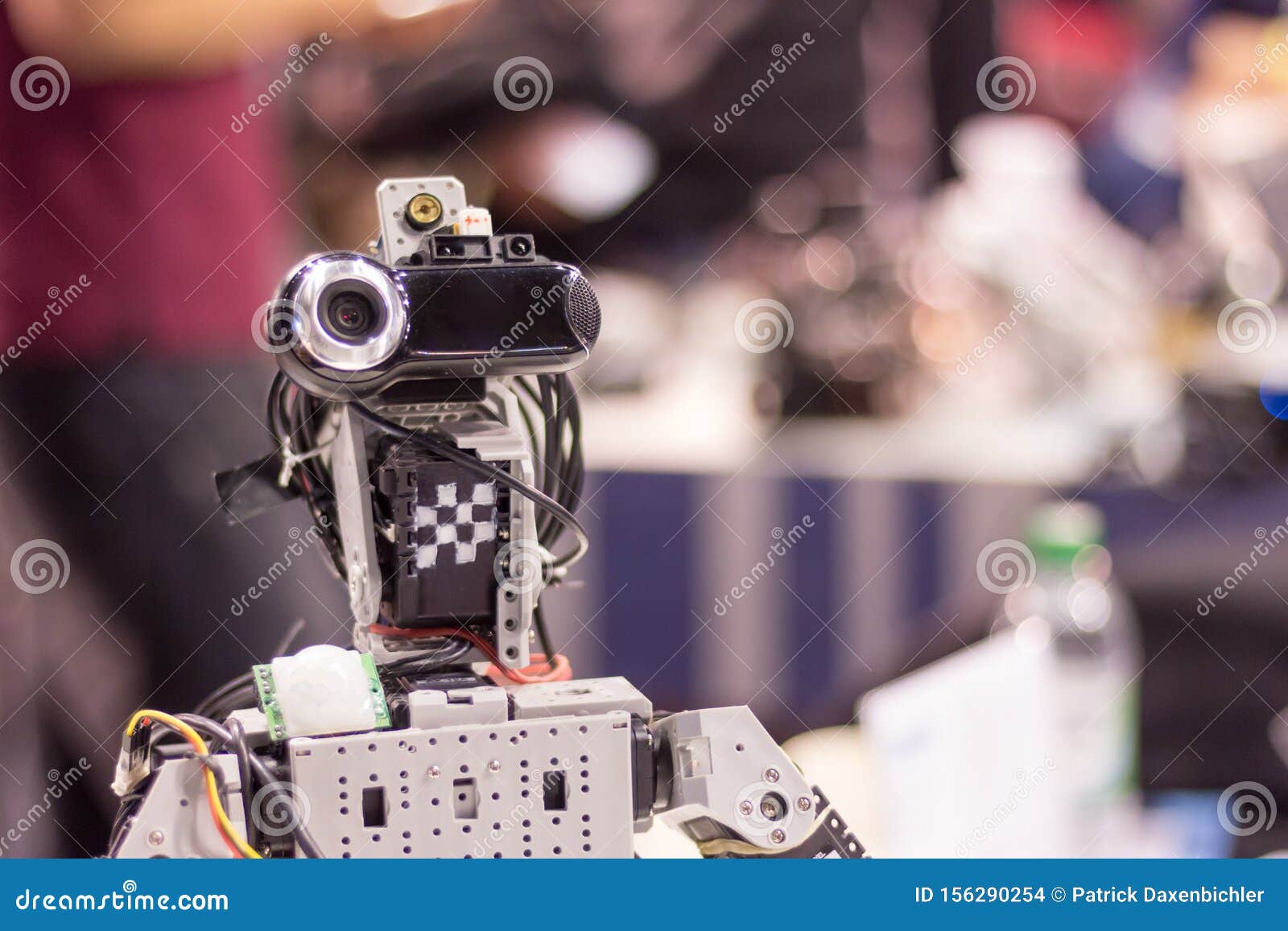 Self-build Autonomous Robot with Webcam, Artificial Intelligence Stock ...