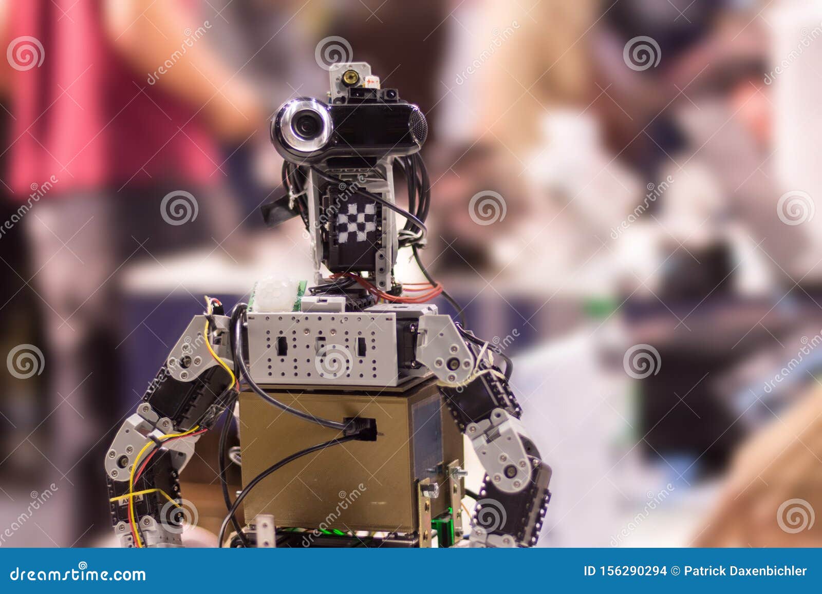 Self-build Autonomous Robot with Webcam, Artificial Intelligence Stock ...