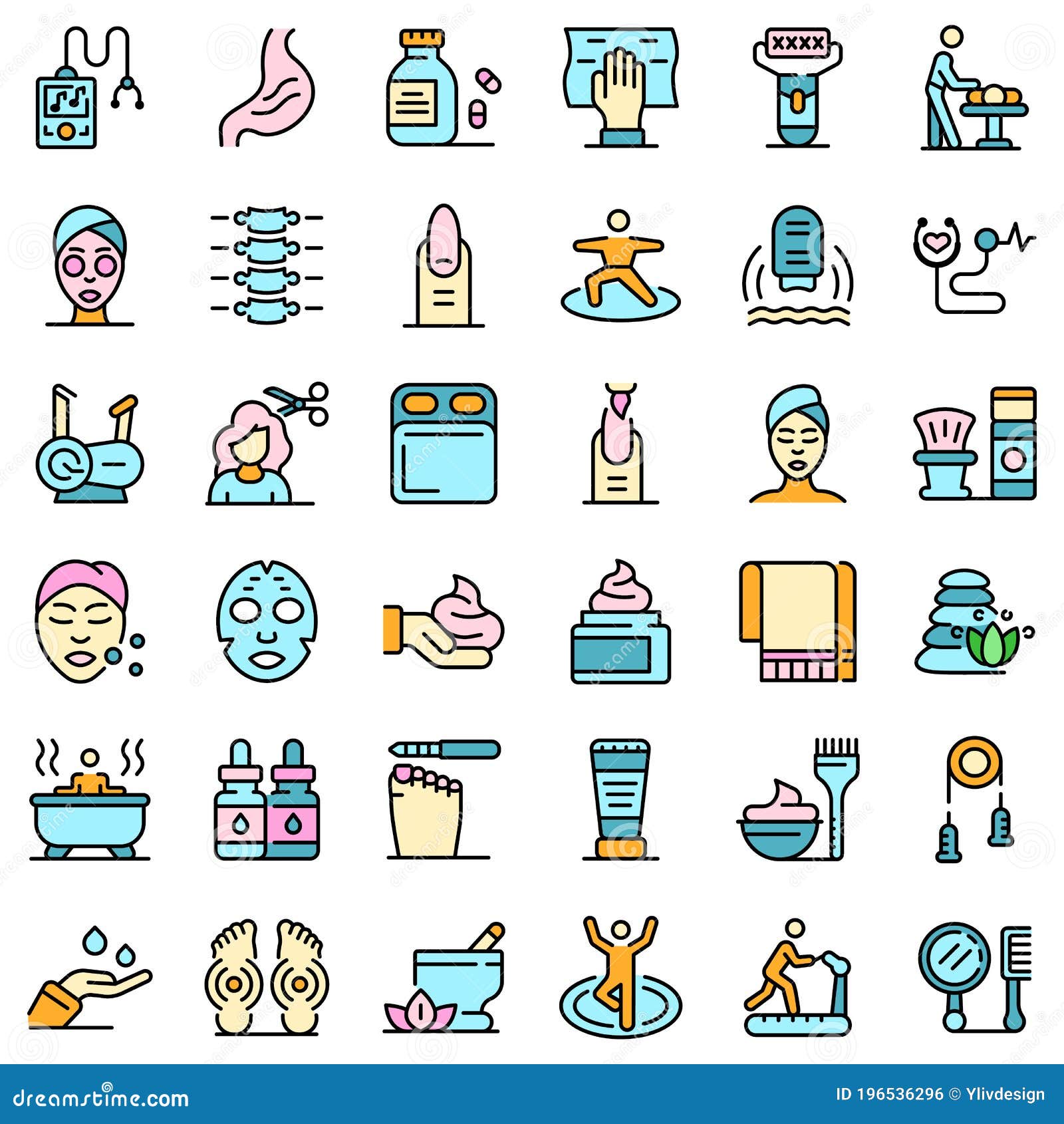 Self-care Icons Set Vector Flat Stock Vector - Illustration of danger ... Self-care Icons Set Vector Flat Stock Vector - Illustration of danger ...