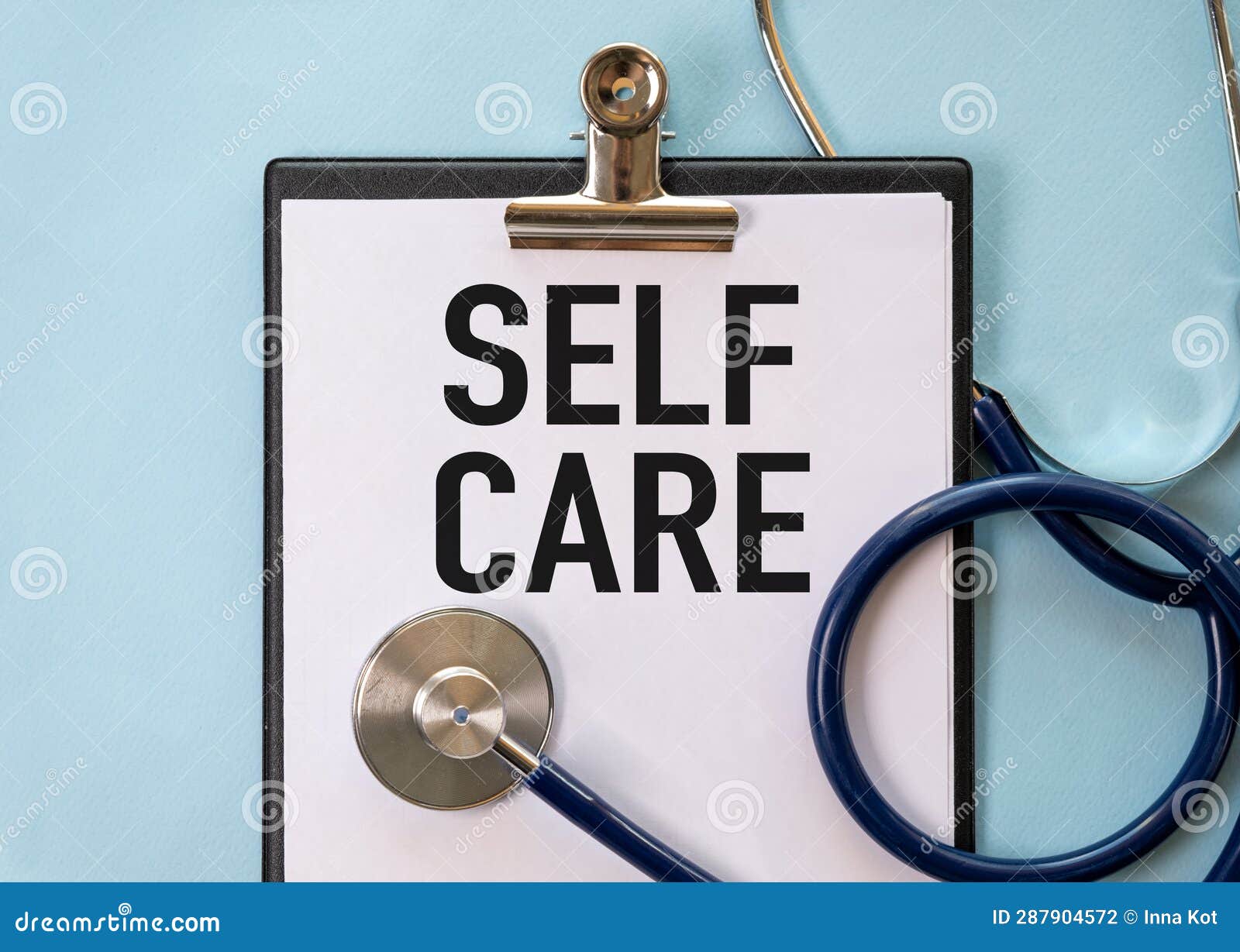 Self Care Text Written on a Notepad . the Concept of Coronavirus Stock ...