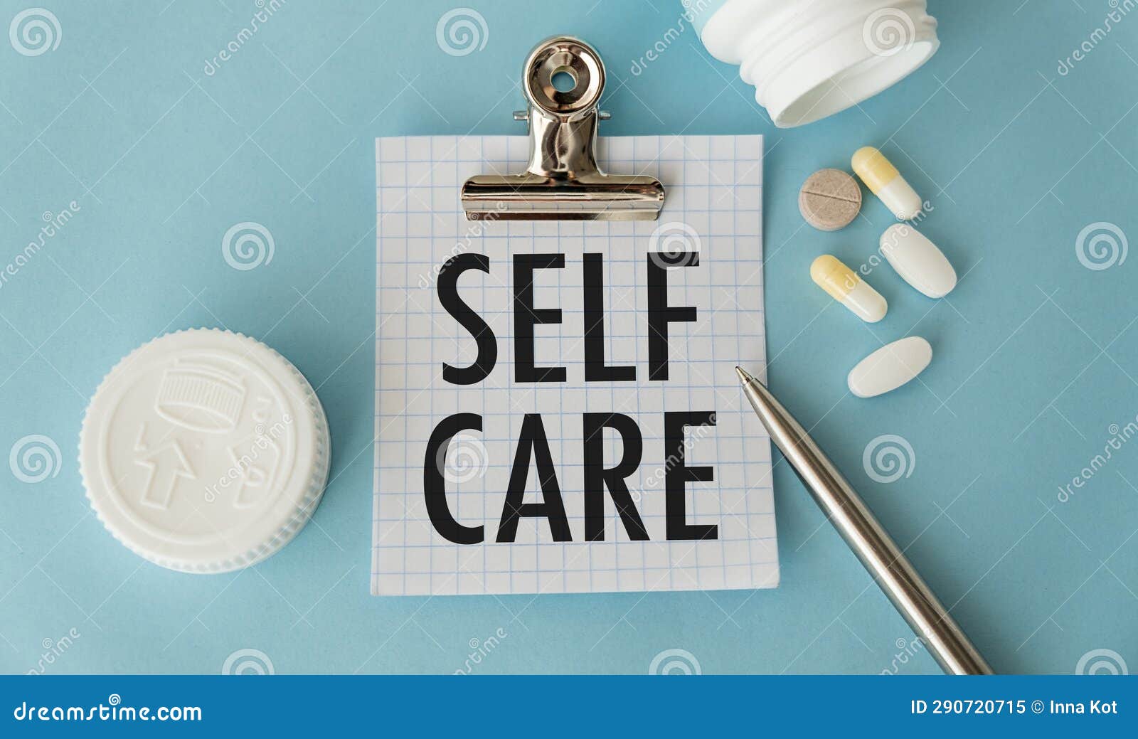 Self Care Text Written on a Notepad . the Concept of Coronavirus Stock ...