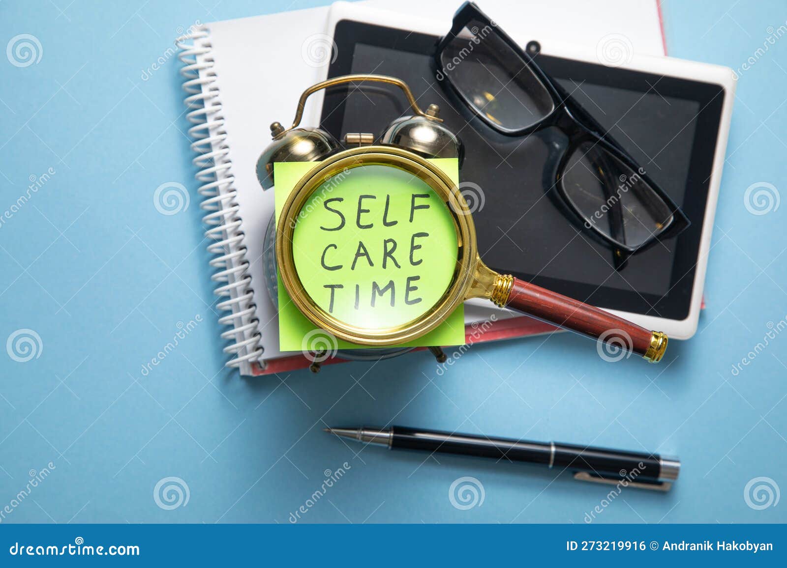 Self Care Time on Sticky Note Stock Photo - Image of psychology, mental ...