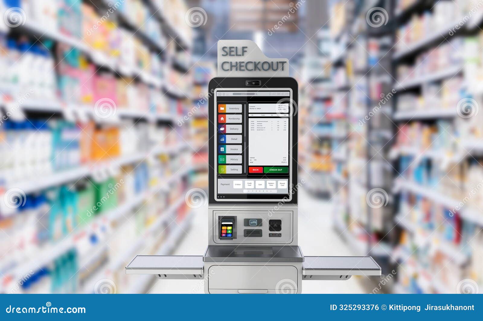Self-checkout Kiosks Icon That Symbolizes Modern Shopping And Future ...