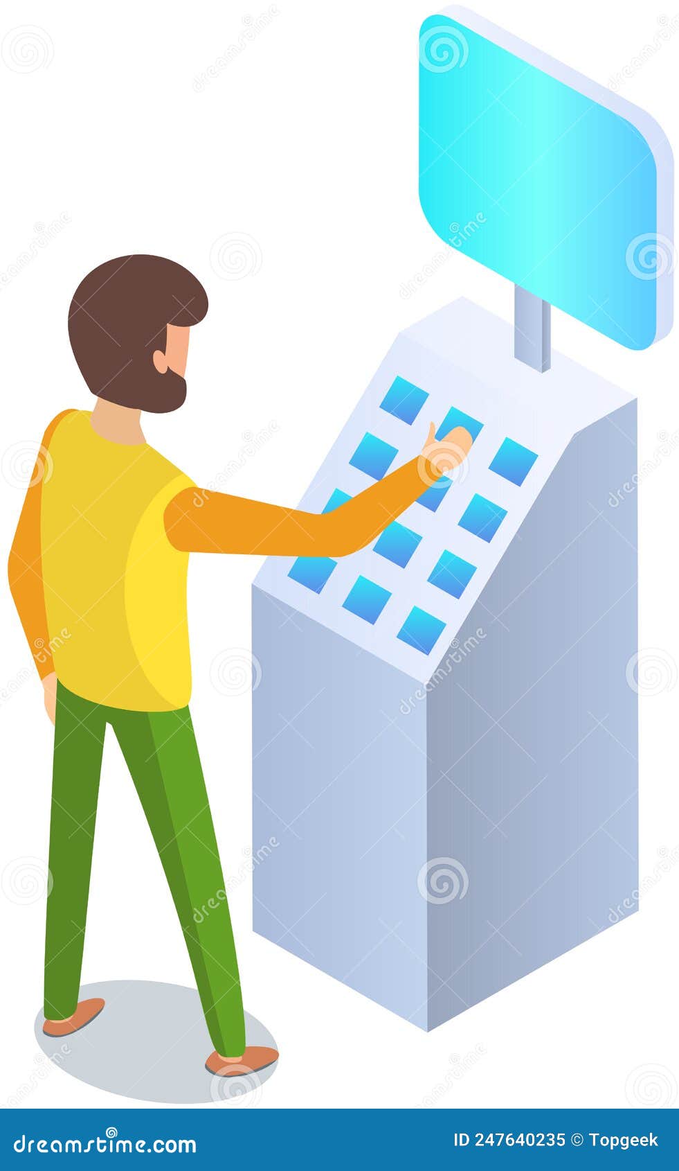 Self Checkout Technology Machine. Modern Equipment. Technical Support ...