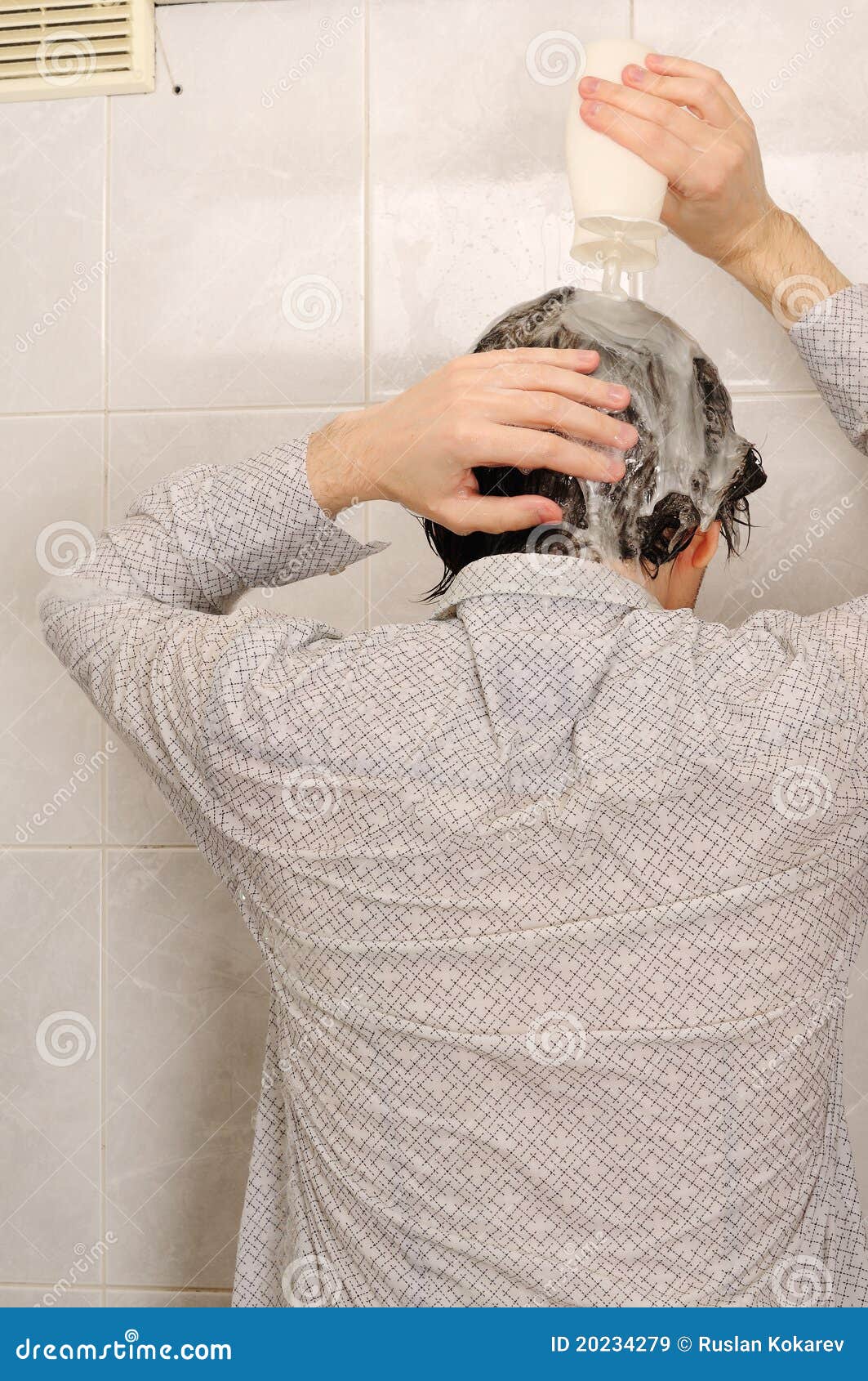 Self cleaning. stock image. Image of single, adult, bath - 20234279