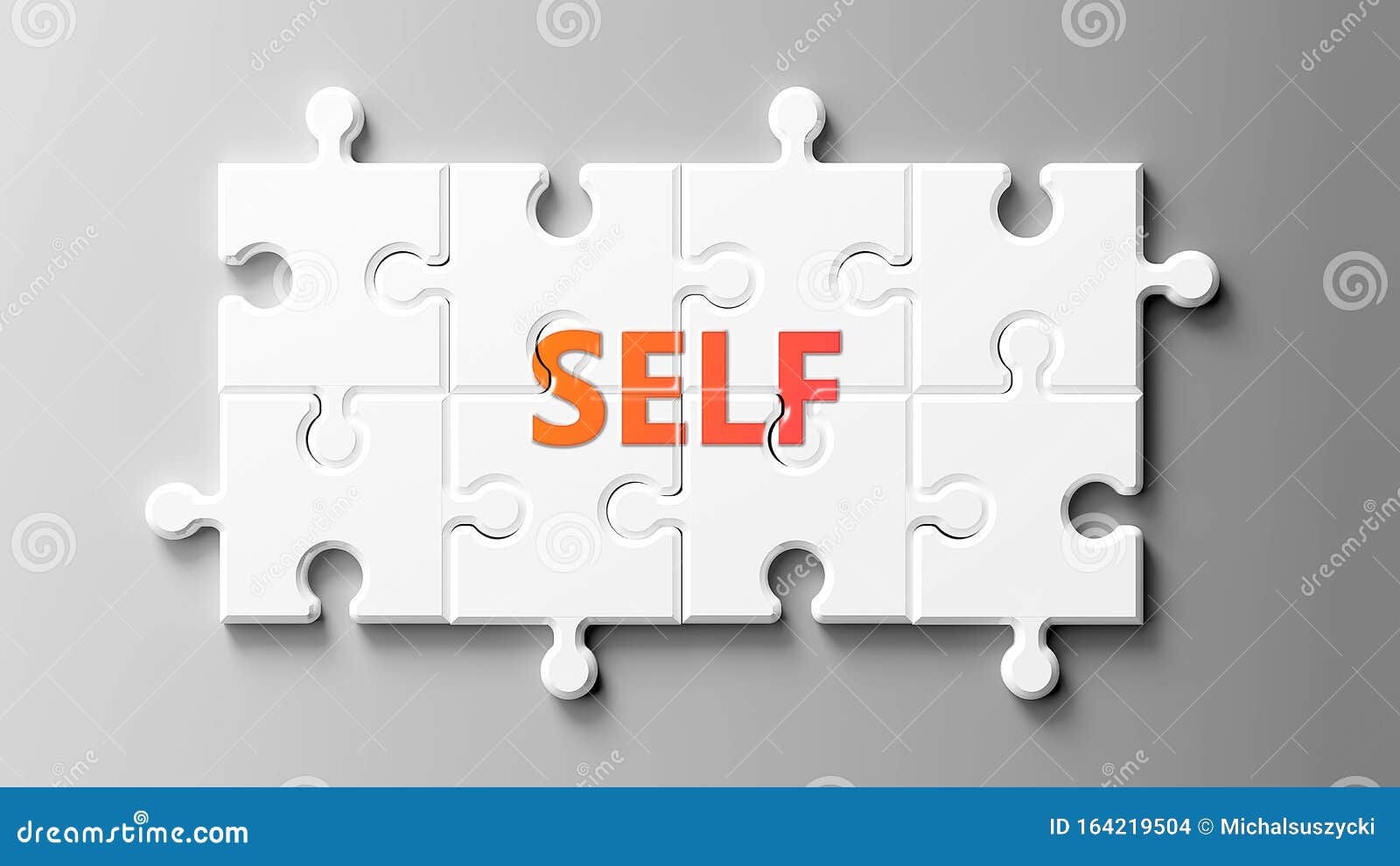 Self Complex Like a Puzzle - Pictured As Word Self on a Puzzle Pieces ...
