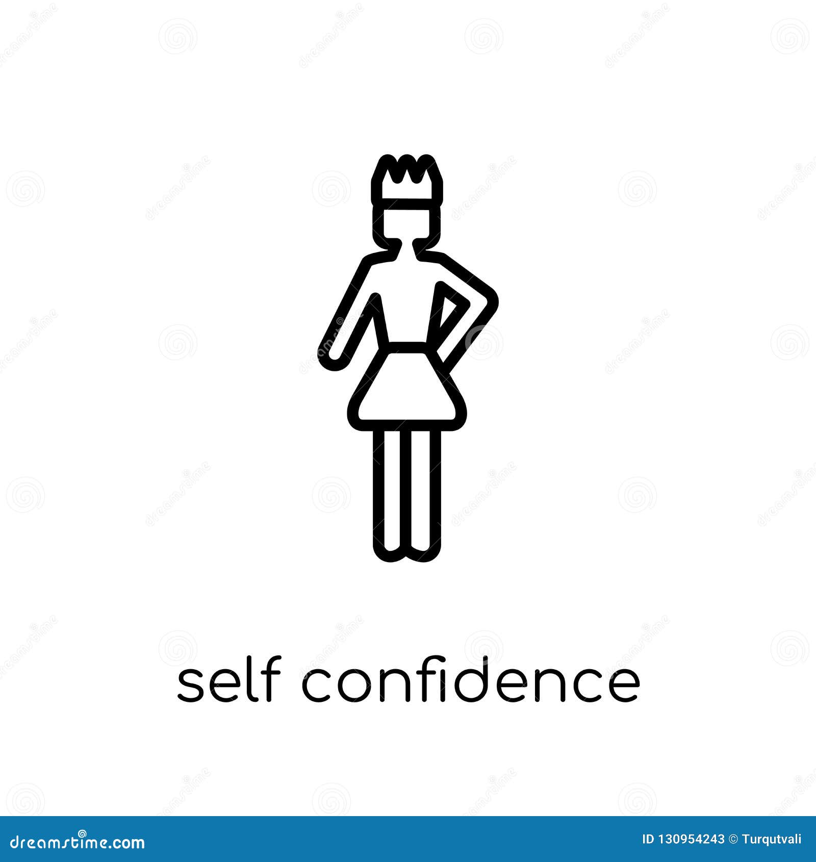 Self Confidence Icon. Trendy Modern Flat Linear Vector Self Confidence ... Self Confidence Icon. Trendy Modern Flat Linear Vector Self Confidence ...