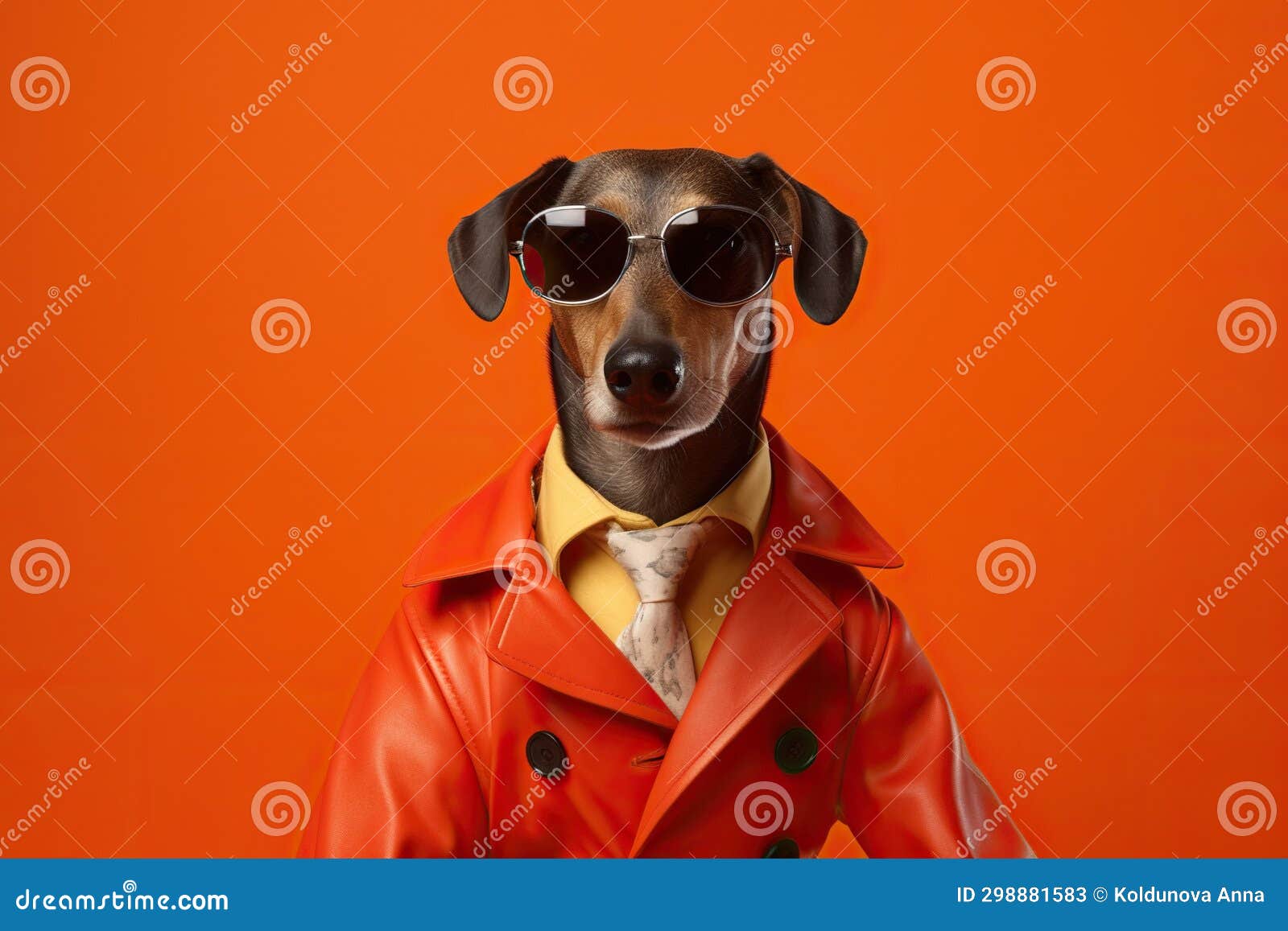 Confident Cool Dog Dressed As a Spy Stock Image - Image of ...