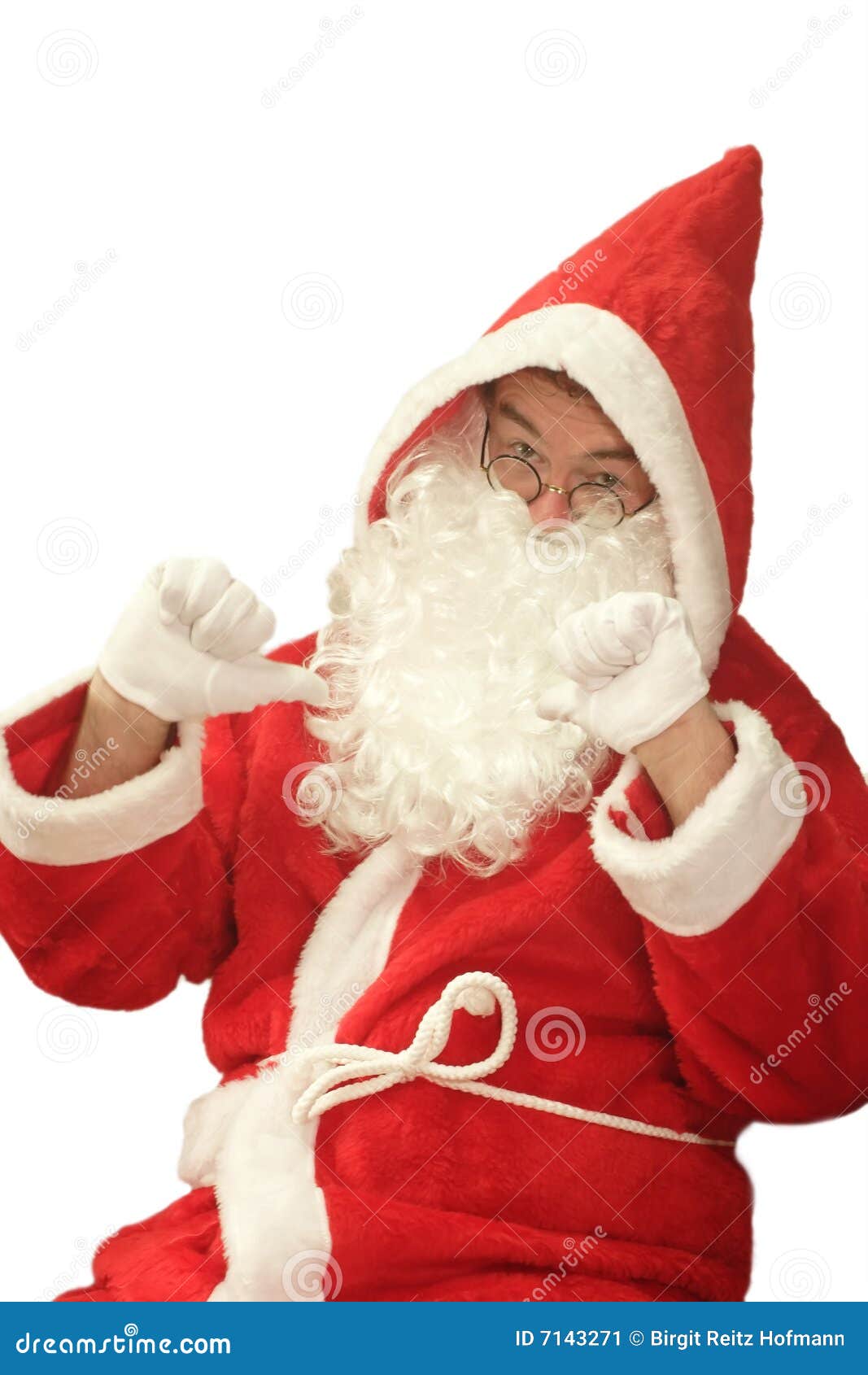 Self-confident Santa stock image. Image of people, self - 7143271