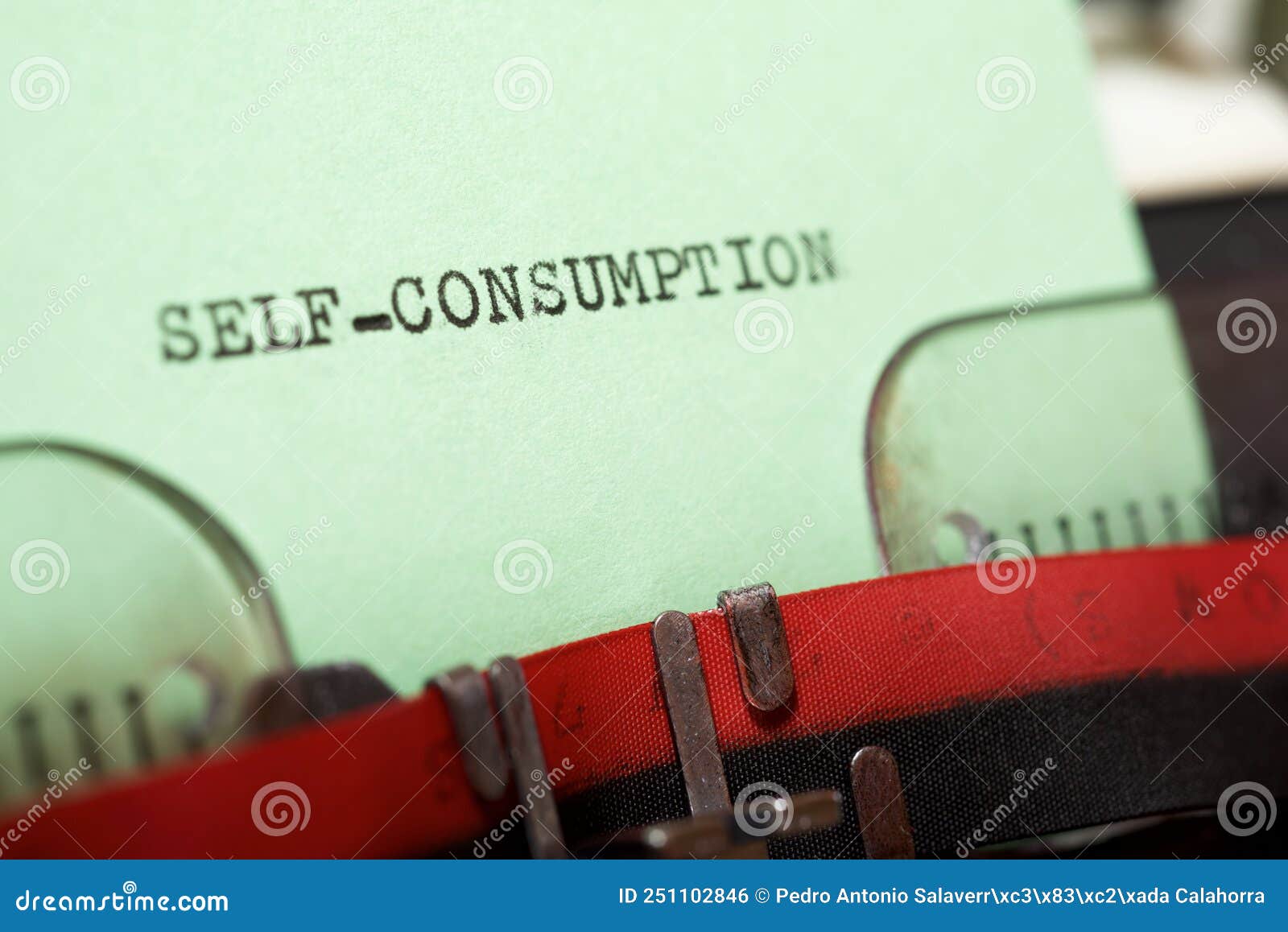 Self consumption concept stock photo. Image of network - 251102846