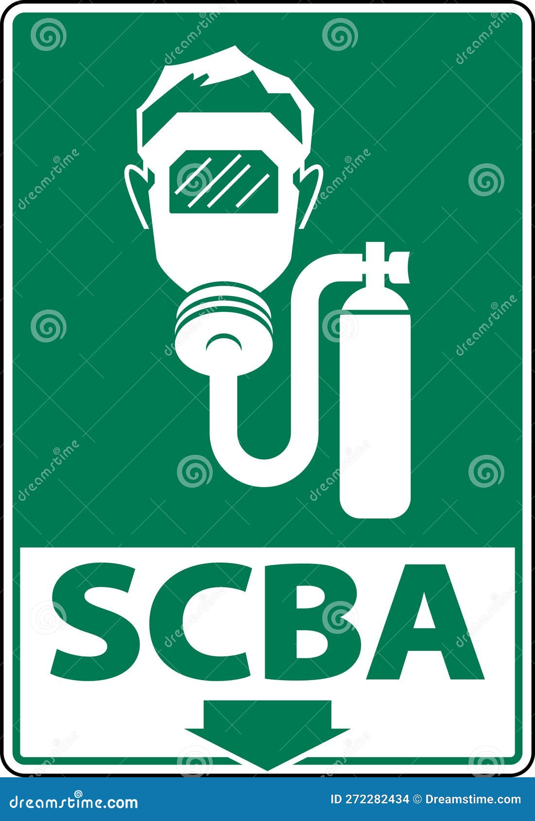 Self-Contained Breathing Apparatus Sign Stock Vector - Illustration of ...