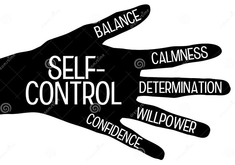 Self control stock illustration. Illustration of goals - 47990887