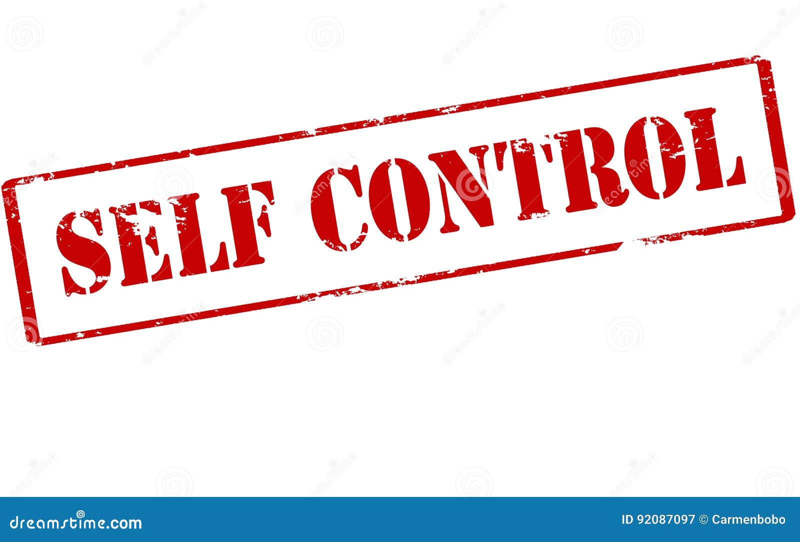 Self control stock illustration. Illustration of checkup - 92087097