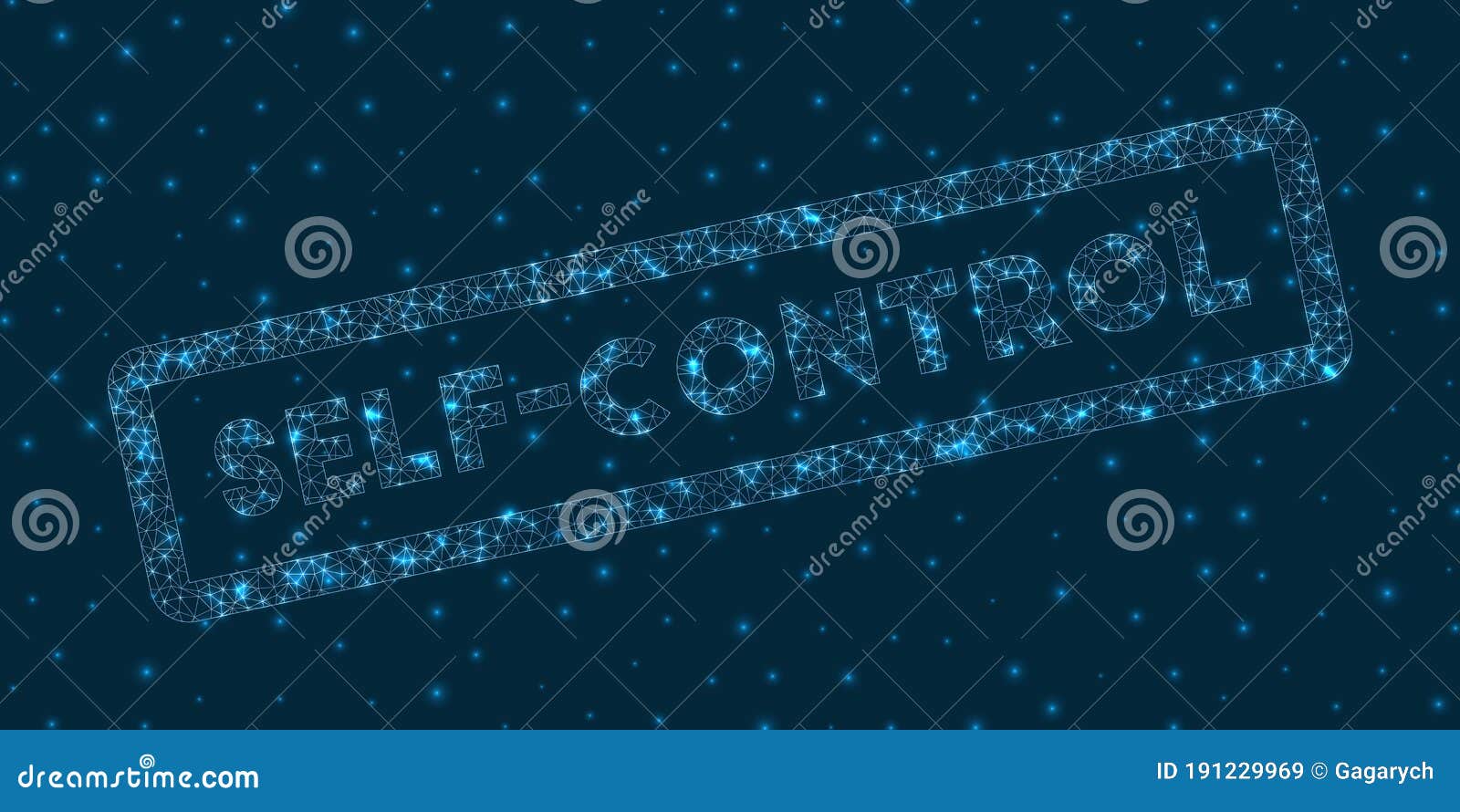 Self-control Word in Digital Style. Stock Vector - Illustration of icon ...