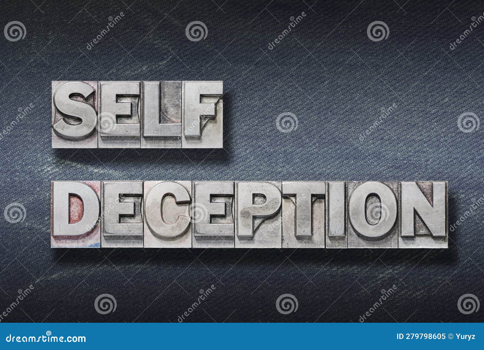 Self deception den stock illustration. Illustration of type - 279798605