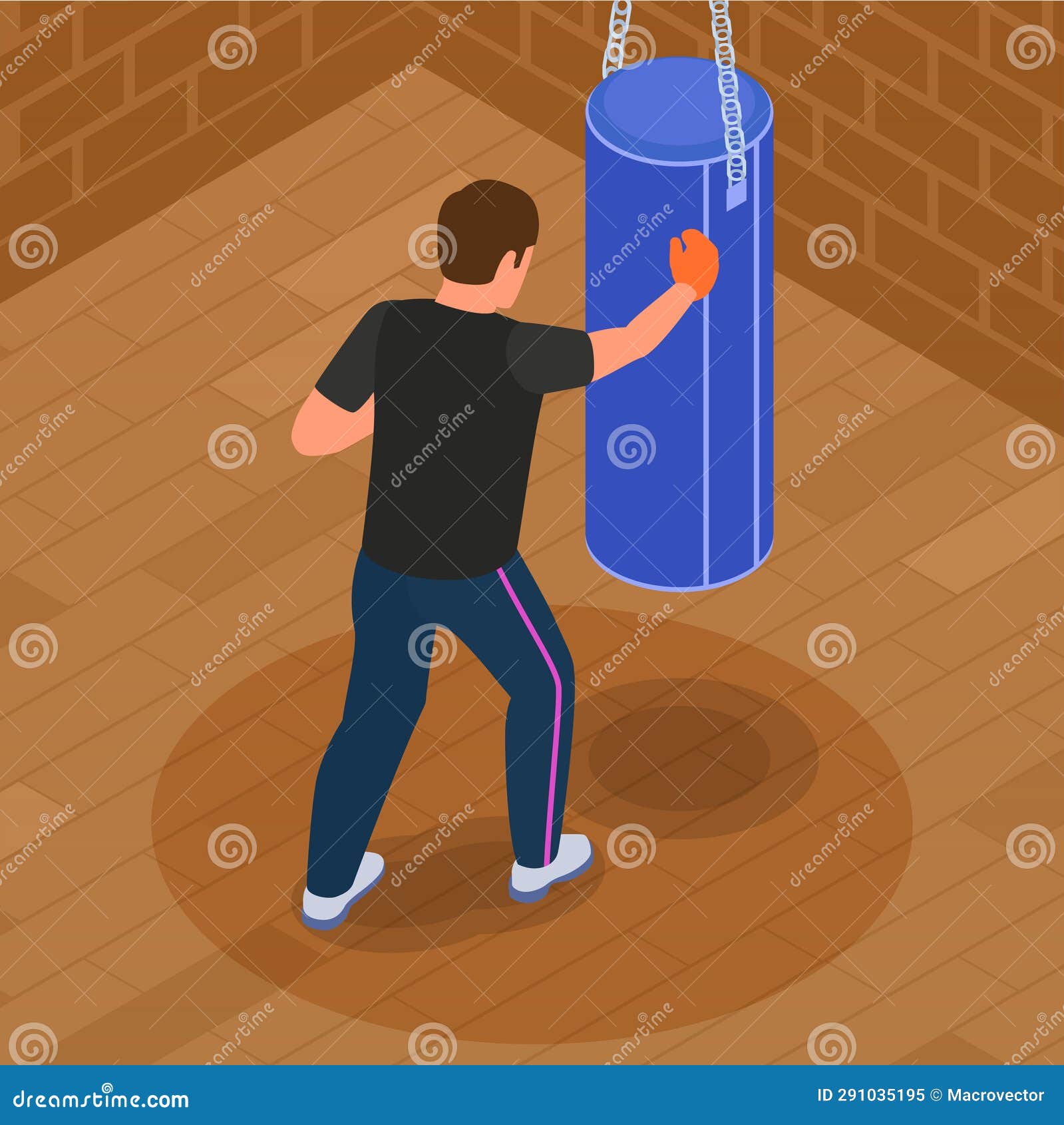 Self Defence Flat Collage Vector Illustration | CartoonDealer.com ...