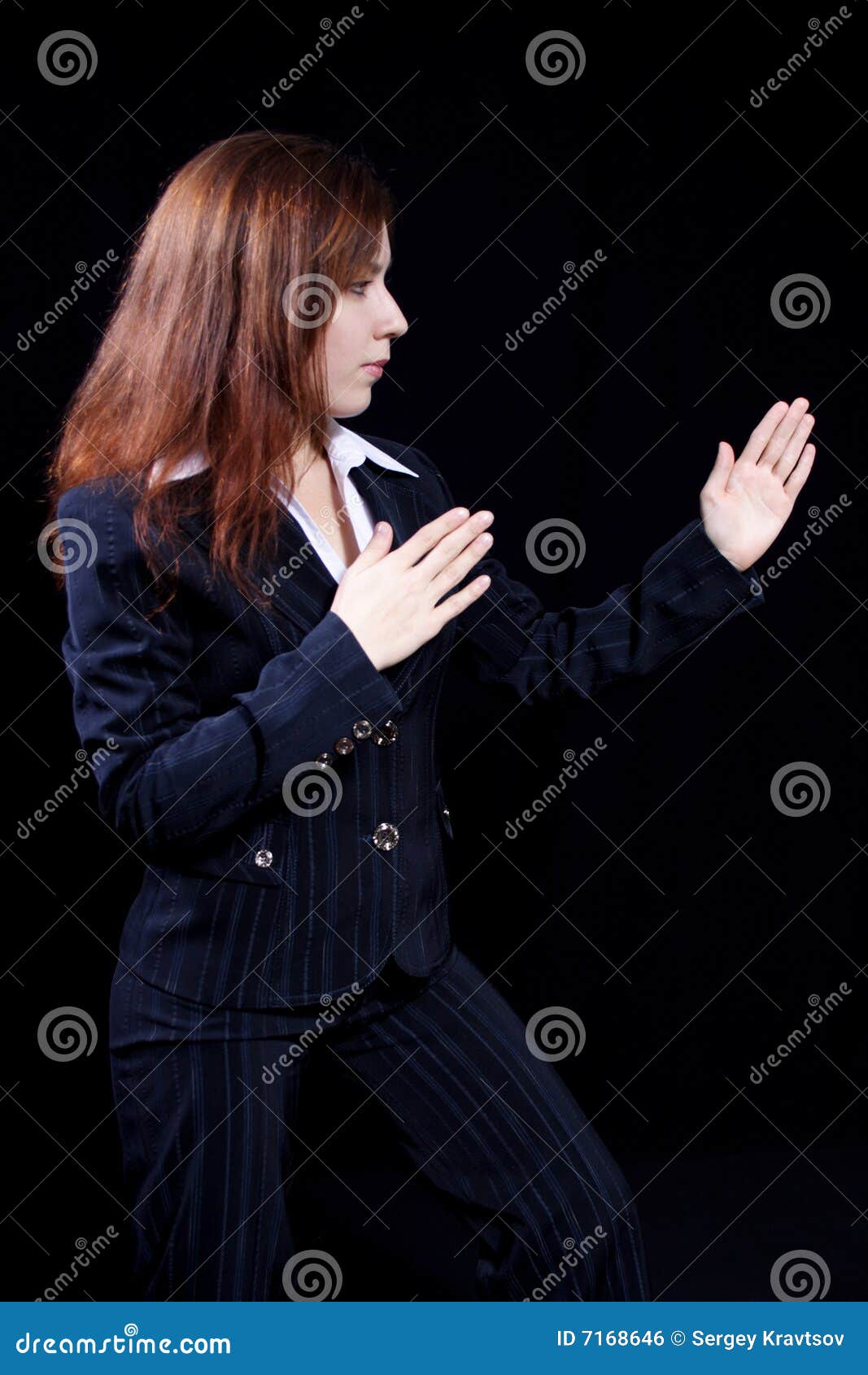 Self-defense stock photo. Image of girl, sports, portrait - 7168646