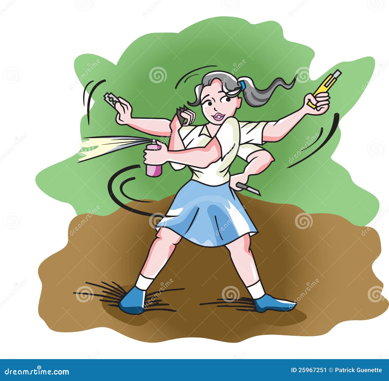 Self-Defense, illustration stock vector. Illustration of martial - 25967251