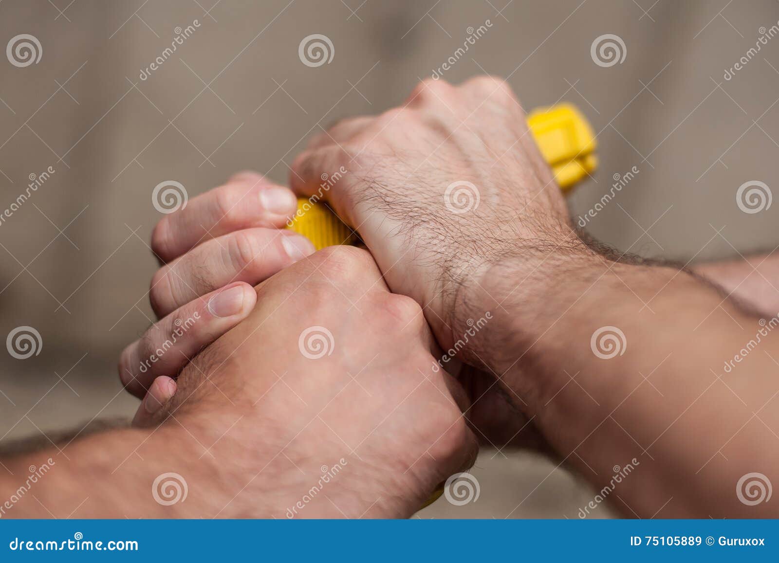 Self Defense Techniques Against a Gun Stock Image - Image of handgun ...