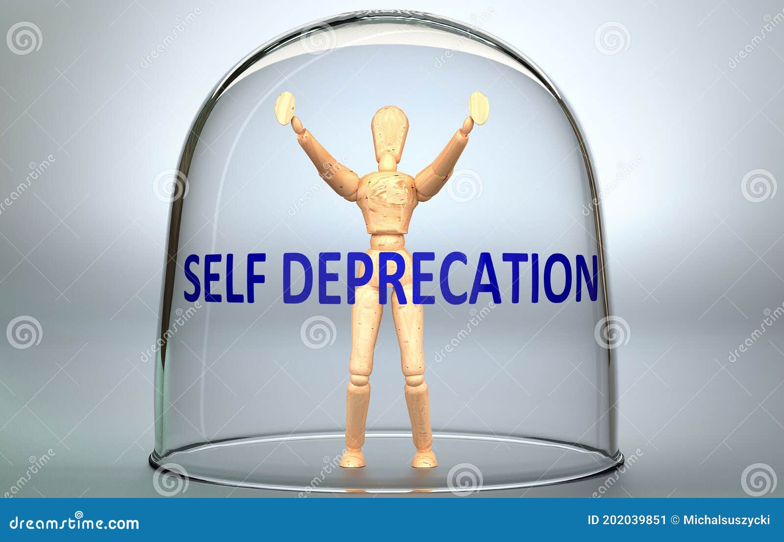 Self Deprecation As A Problem That Makes Life Harder - Symbolized By A ... Self Deprecation As A Problem That Makes Life Harder - Symbolized By A ...