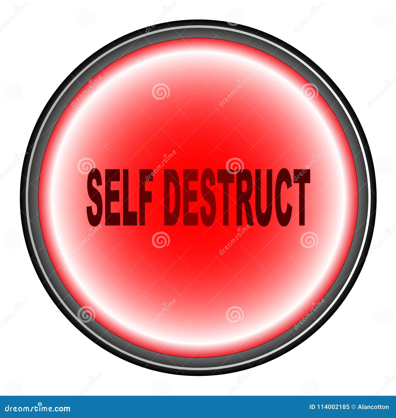 Self Destruct Button stock vector. Illustration of drawing - 114002185