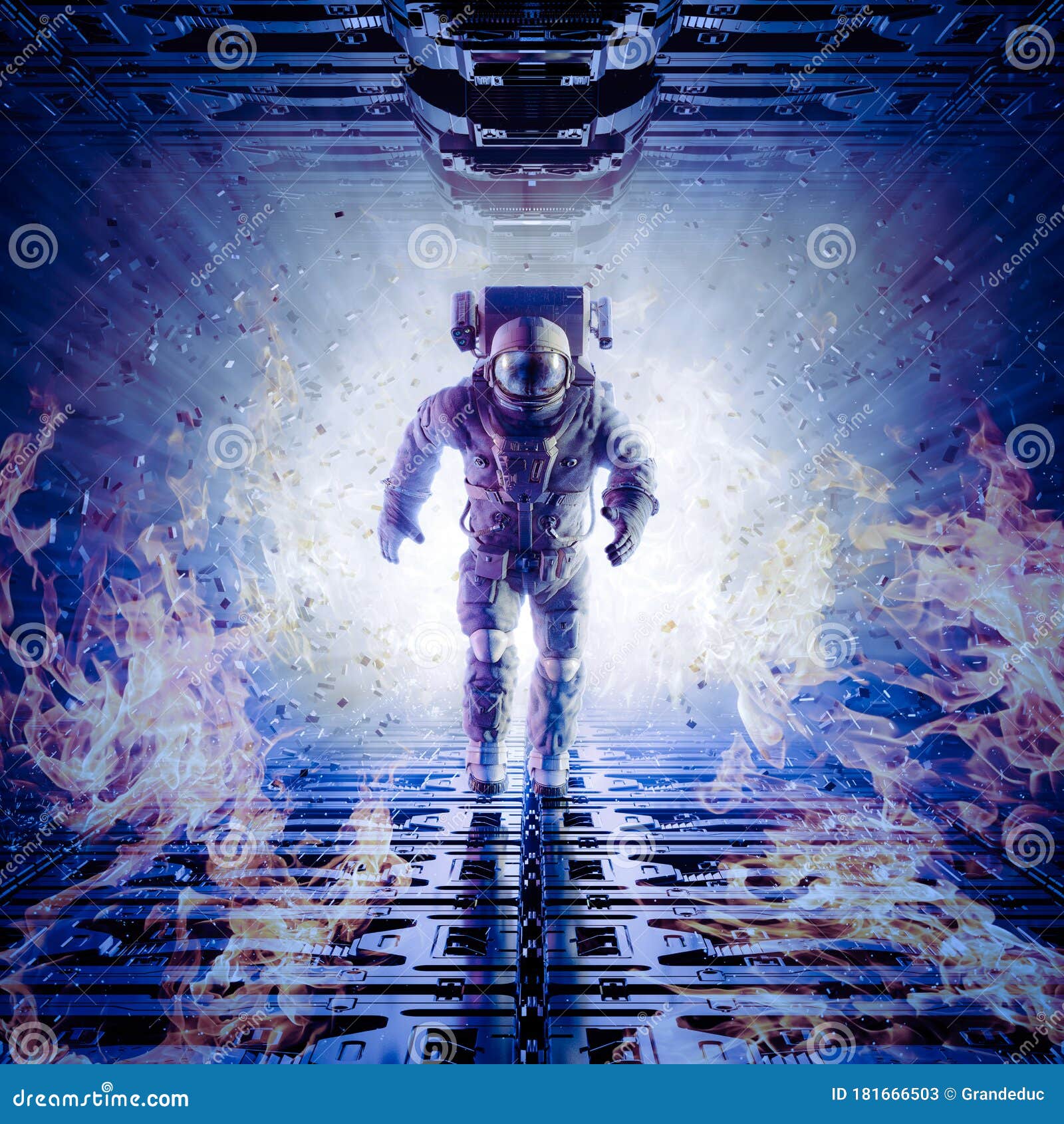 Self destruction initiated stock illustration. Illustration of fire ...