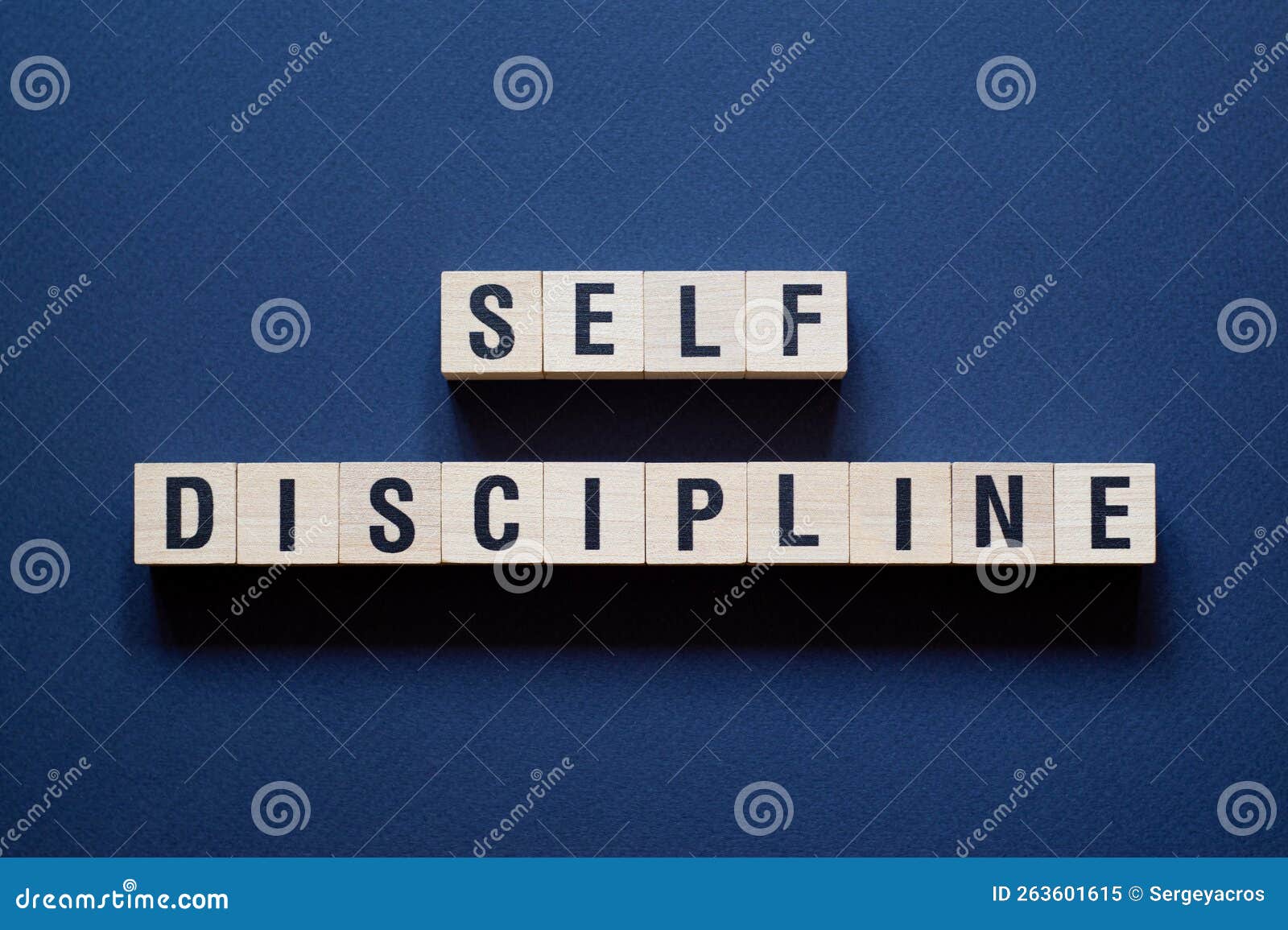 Self Discipline - Word Concept on Cubes,text Stock Image - Image of ...