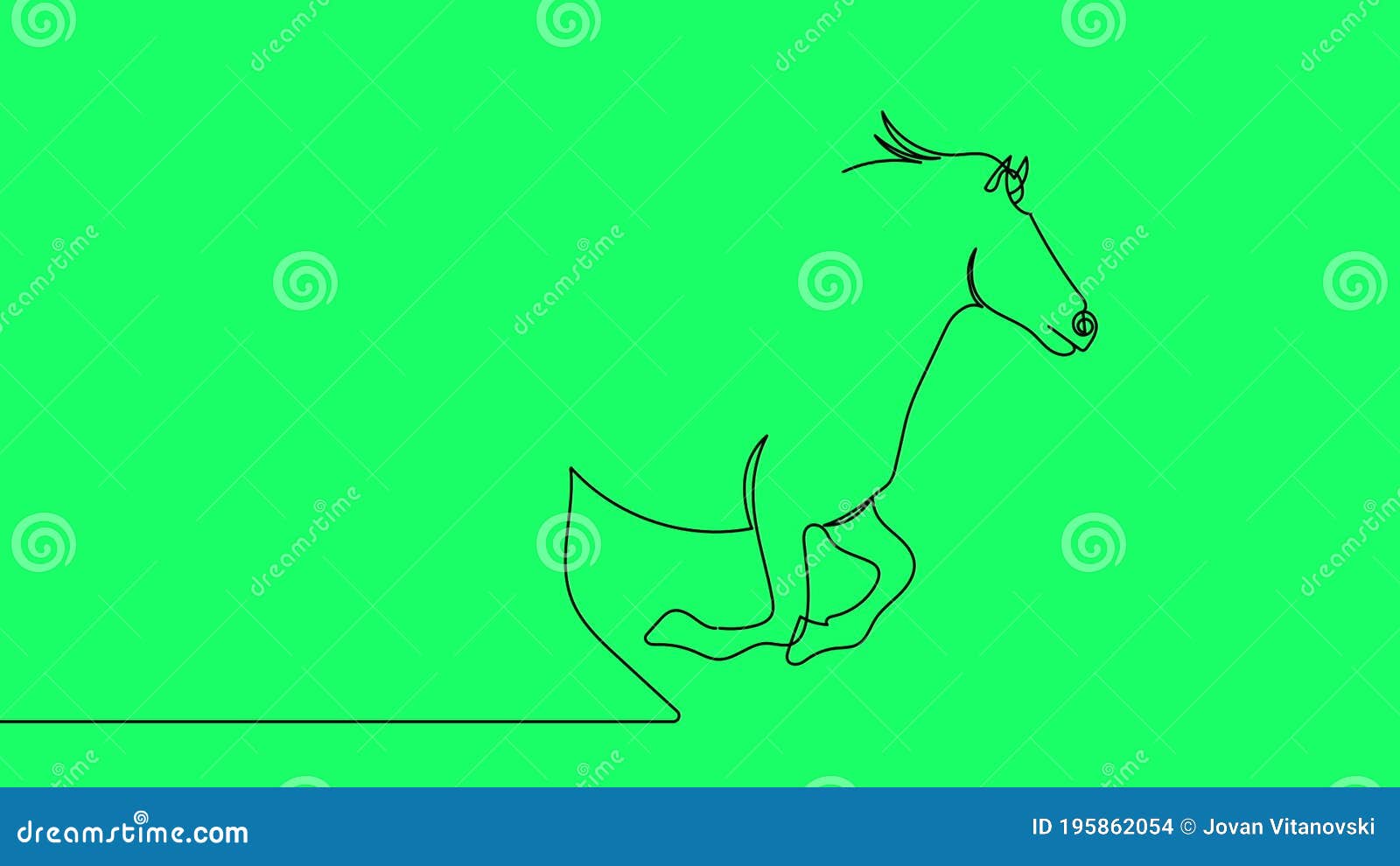 Self Drawing Animation of Continuous One Line Drawing of Isolated ...