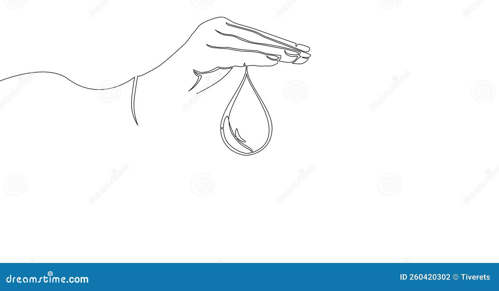 Self Drawing Line Animation Water Drop between Hands Continuous Line ...