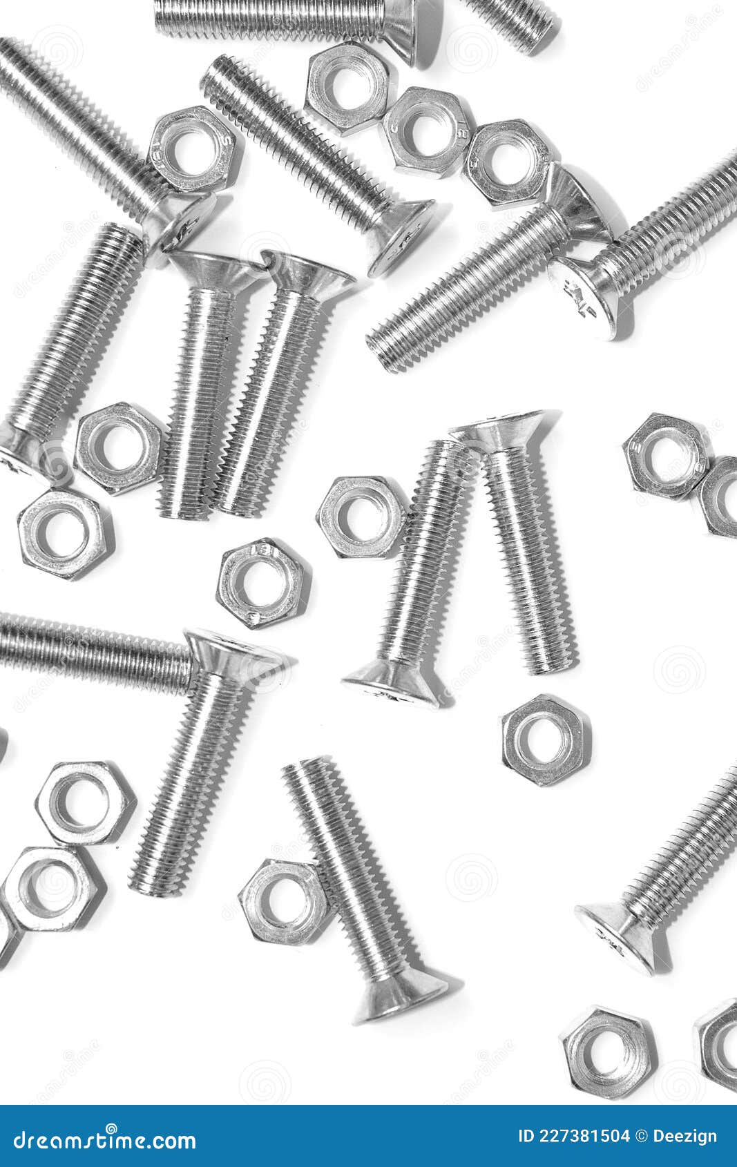 Self Drilling Flat Head with Wing Stock Photo - Image of nuts, focus ...