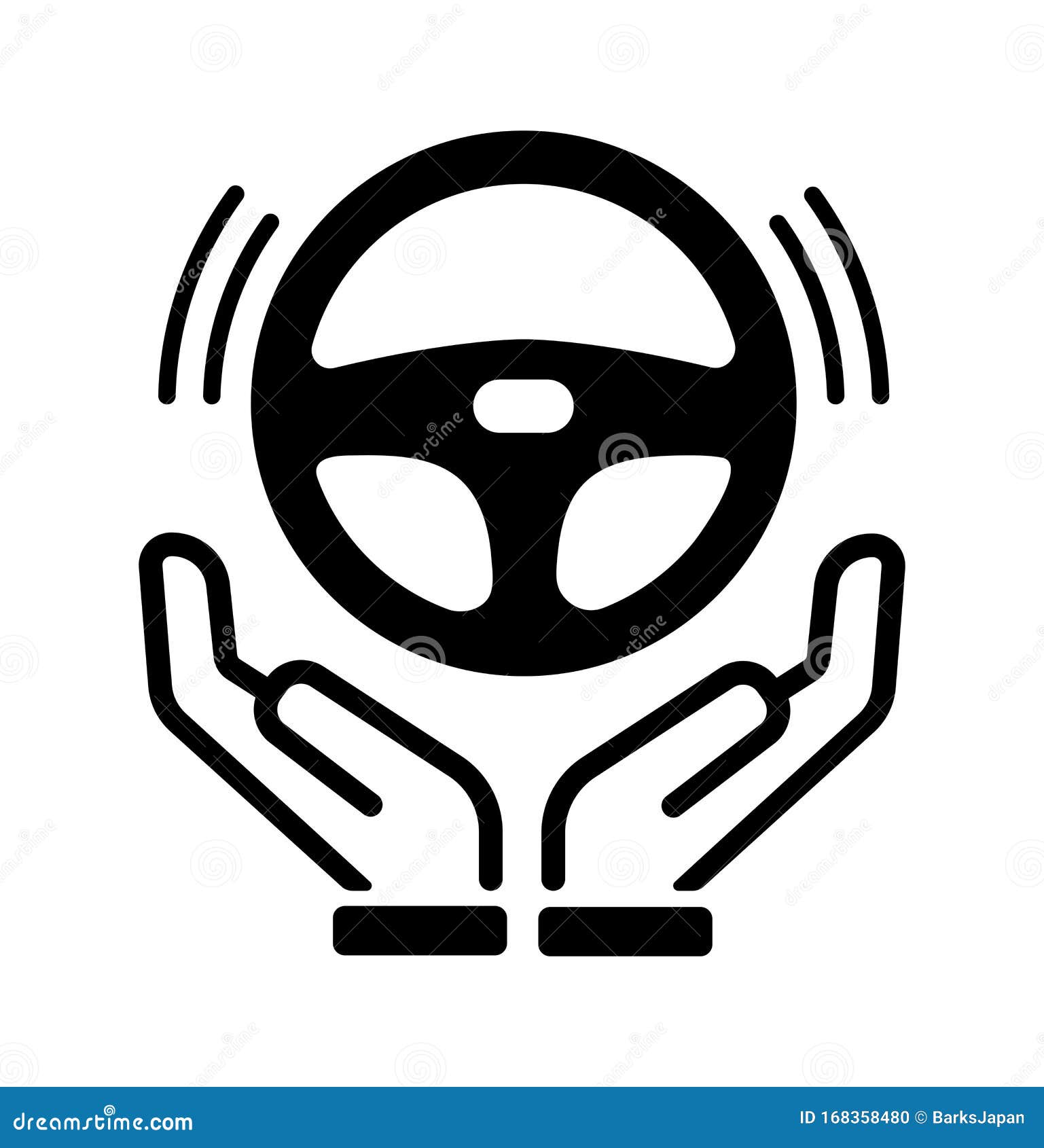 Self-driving, Driverless, Automatic Driving Icon Illustration Stock ...