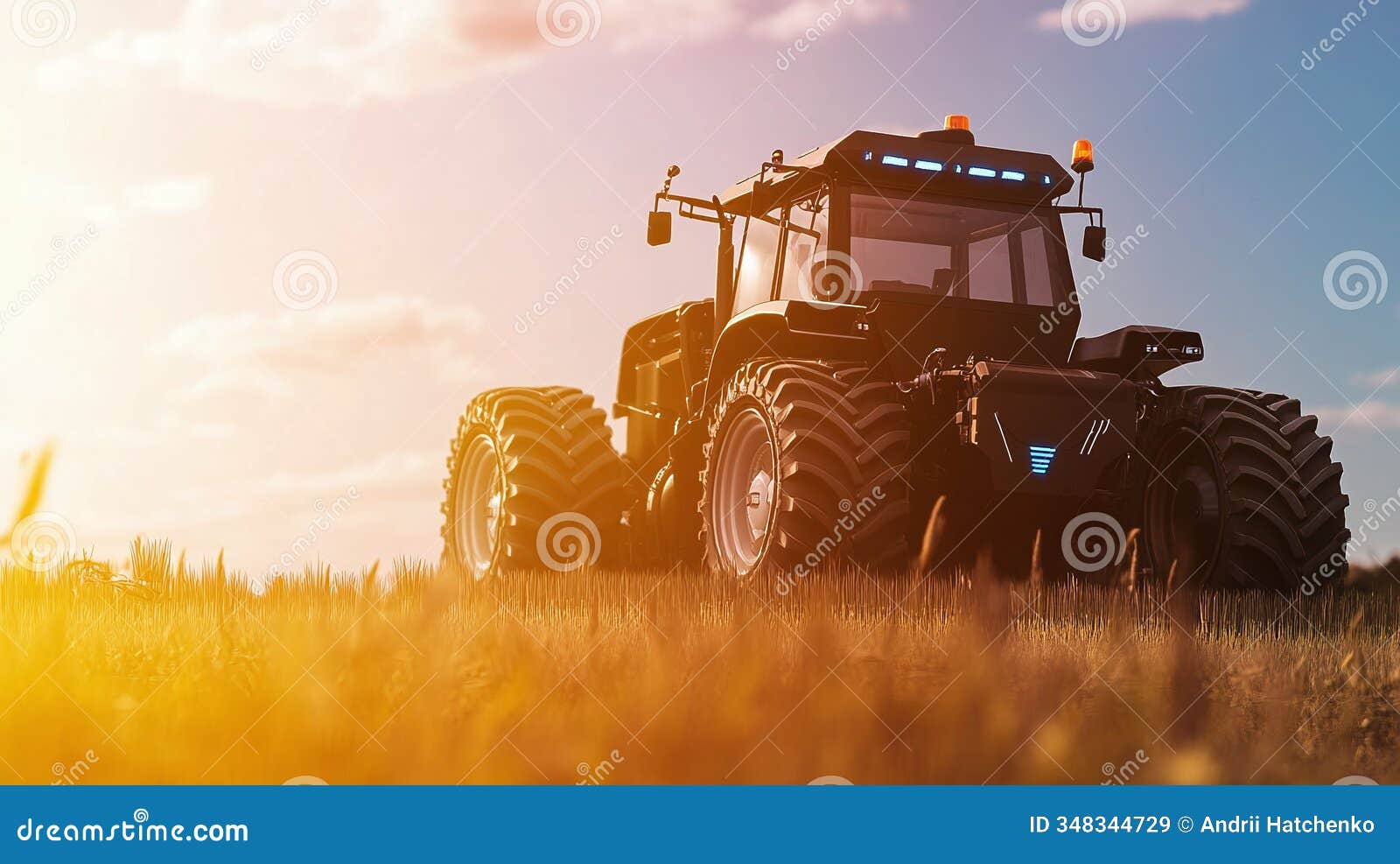 Self-driving Tractor with Computer Vision Sensors LiDAR and GPS for ...