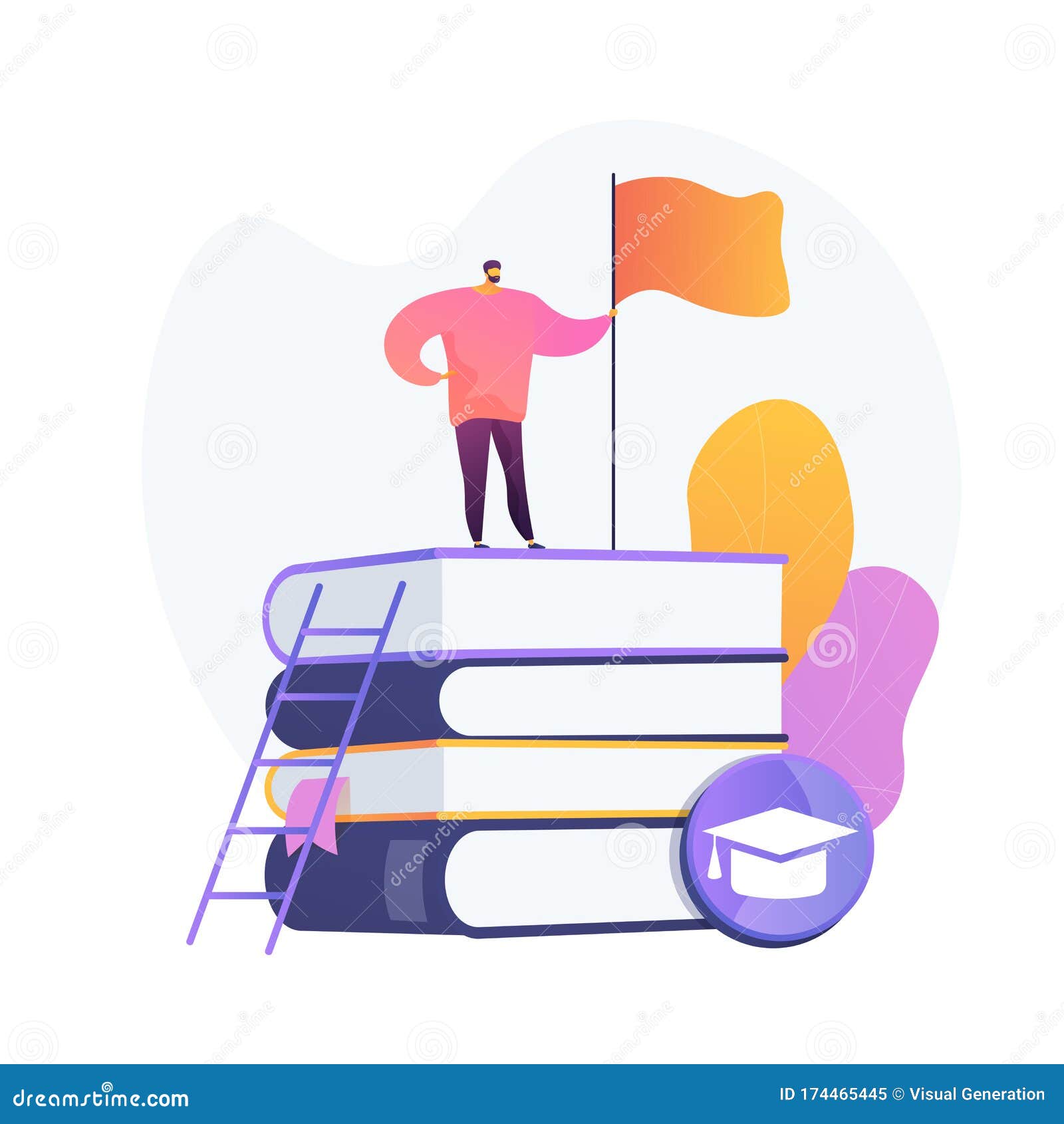 Self Education Vector Concept Metaphor Stock Vector - Illustration of ...