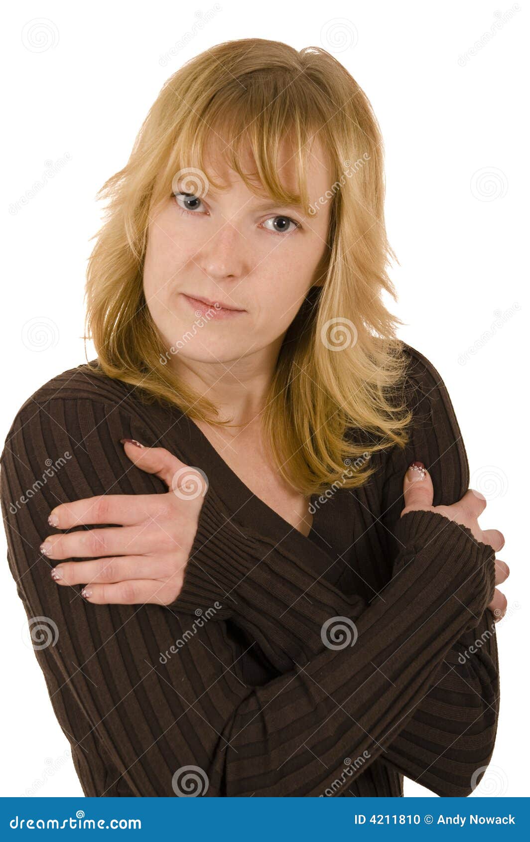 Self embrace stock photo. Image of full, expression, expressing - 4211810